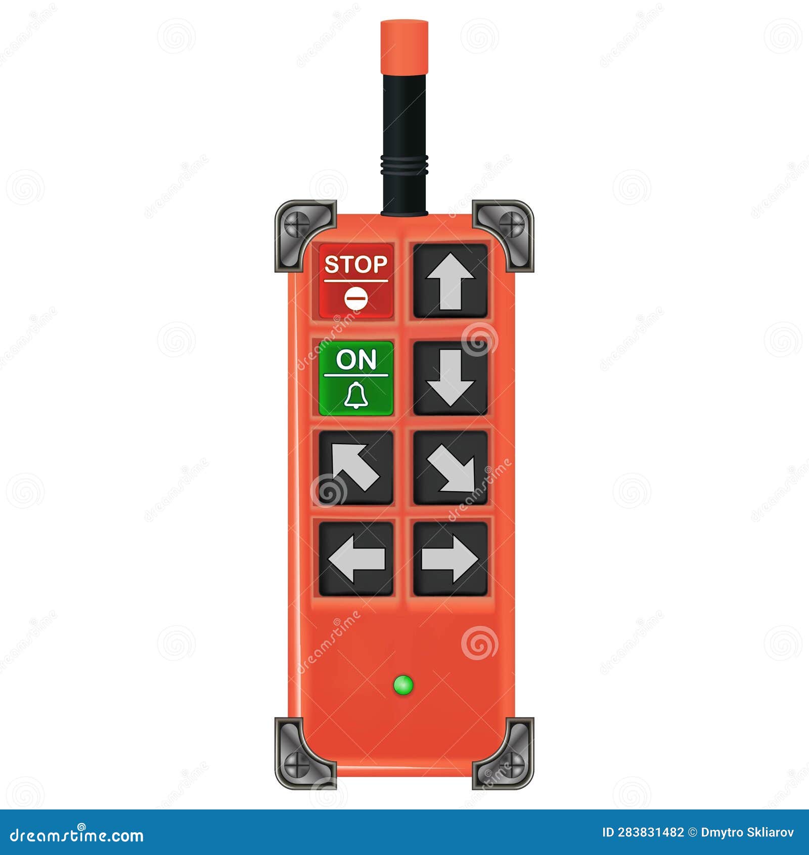 Radio Control Panel. Crane Control Panel Stock Vector - Illustration of ...