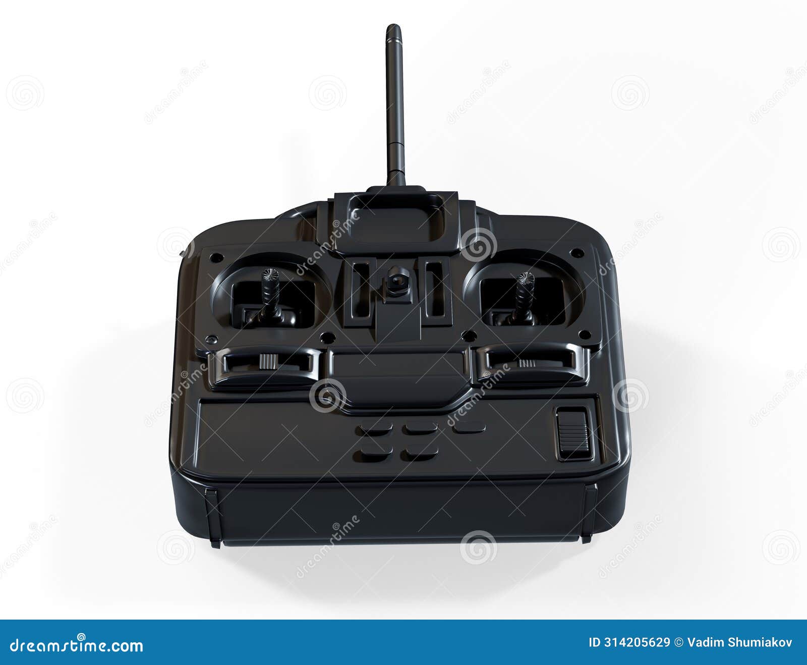 Radio Controller Isolated on White Background 3d Render Stock ...