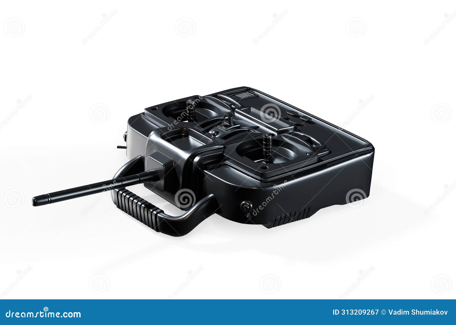 Radio Controller Isolated on White Background 3d Render Stock ...