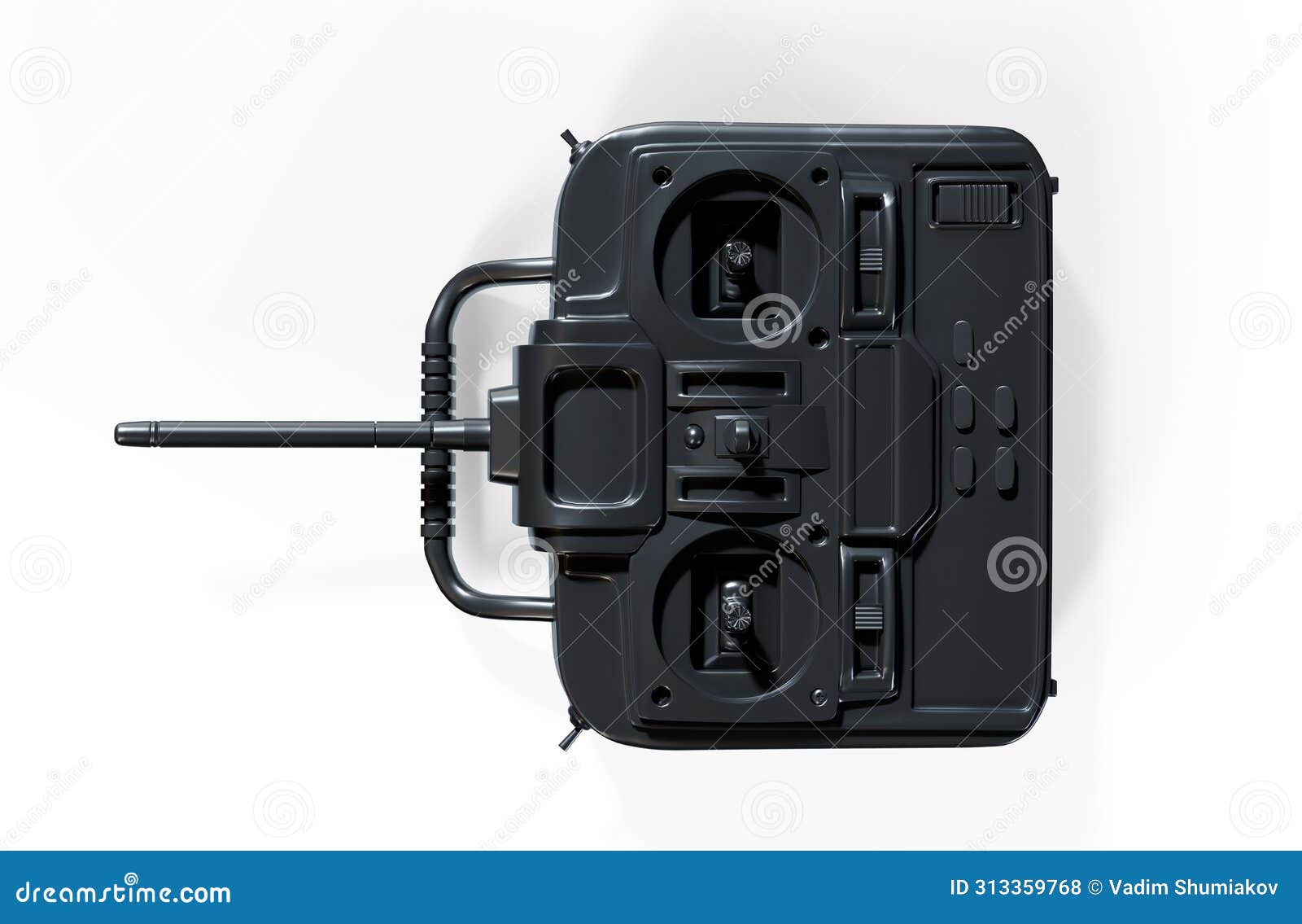 Radio Controller Isolated on White Background 3d Render Stock ...