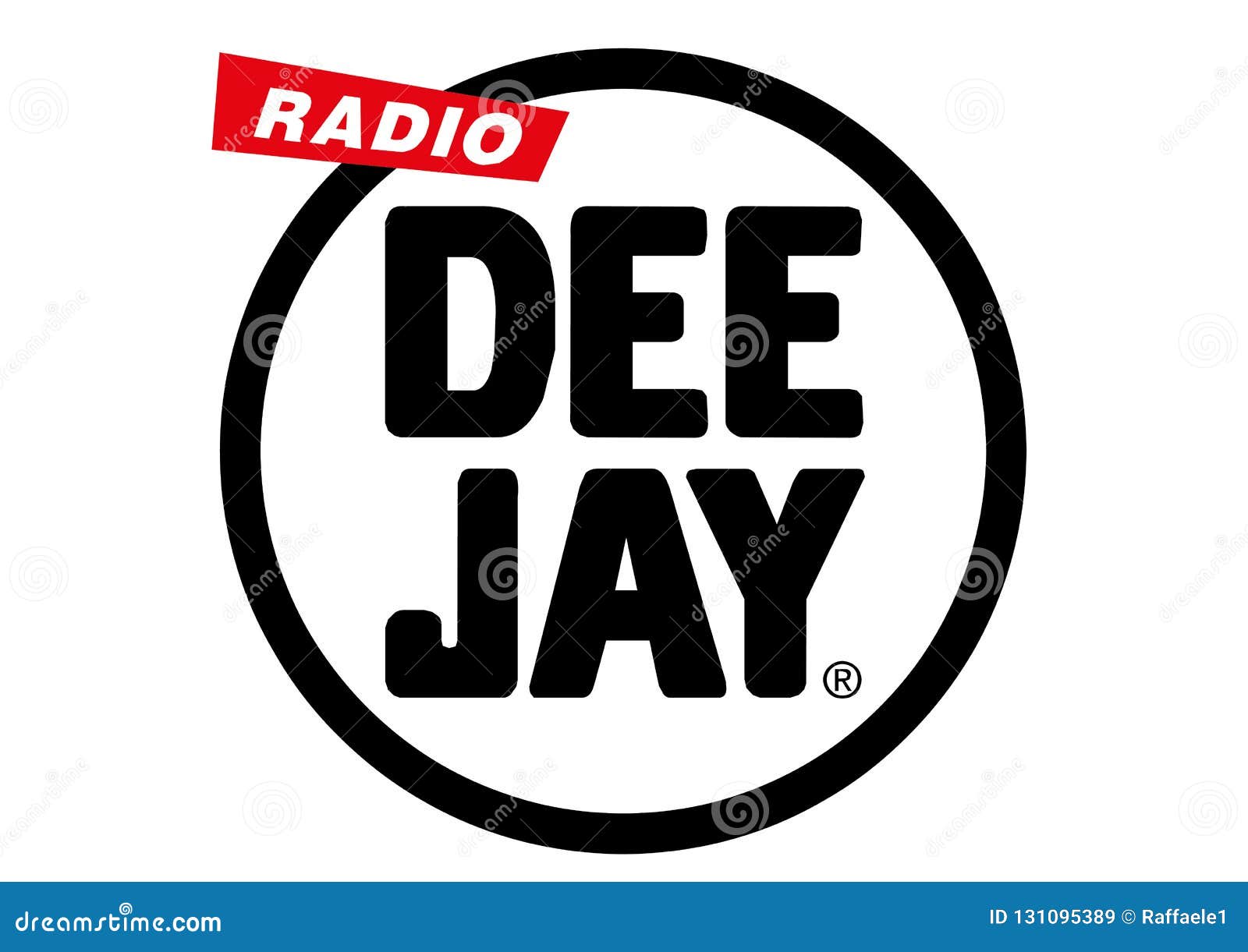 Radio Deejay Logo image stock éditorial. Illustration du câble - 131095389