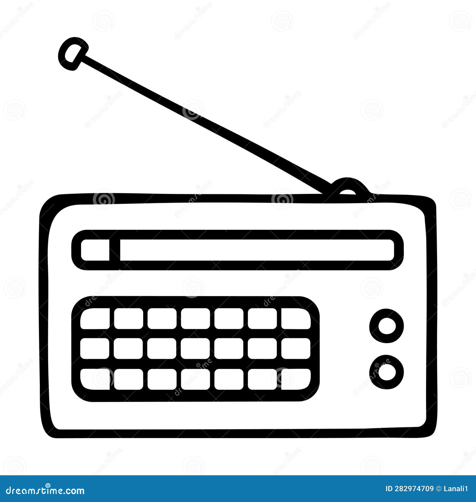 Radio. a Device for Broadcasting Radio Waves through a Speaker. a ...