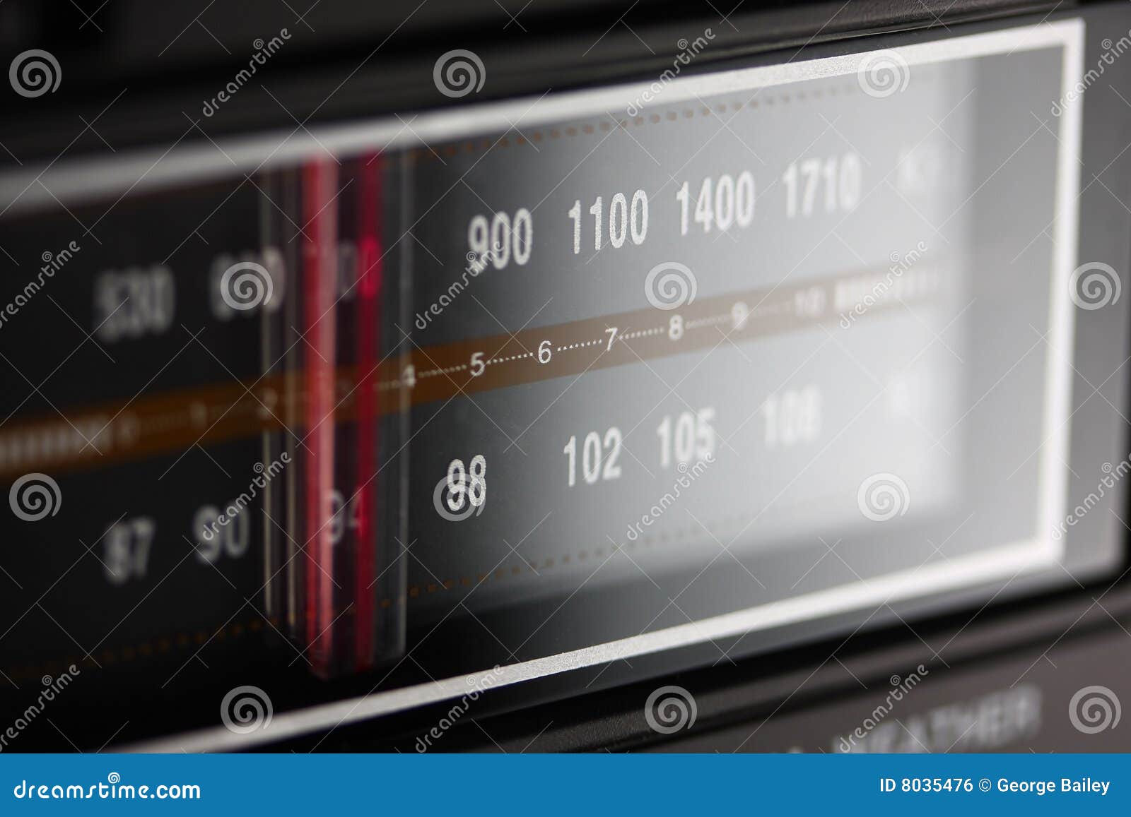 Radio Dial Macro stock photo. Image of broadcasting, tuner - 8035476