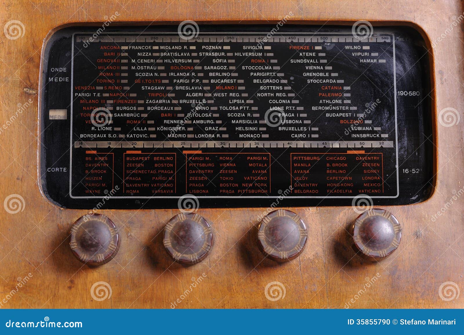 Radio display stock photo. Image of radio, wave, knobs - 35855790