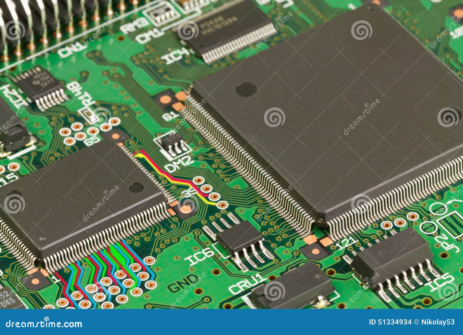 Radio electronic board. stock photo. Image of computer - 51334934