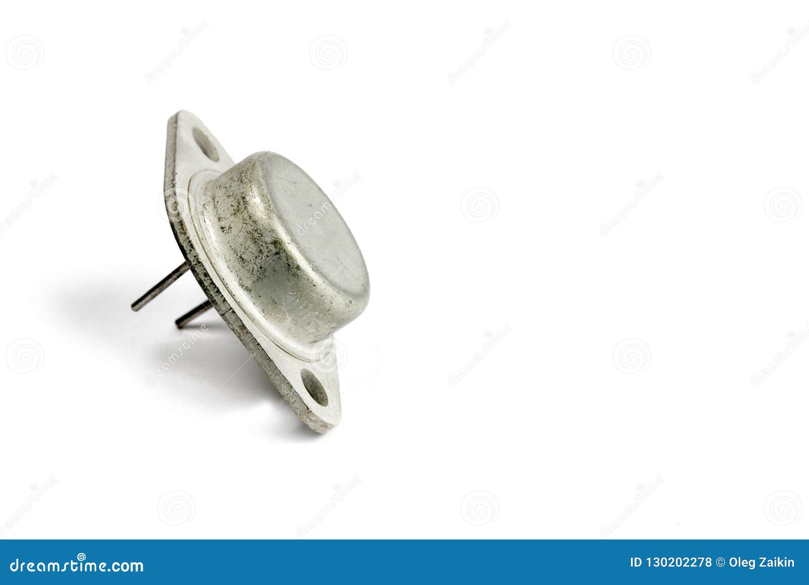 Radio Element, A Very Old Diode Close-up, Against A Dark Background ...