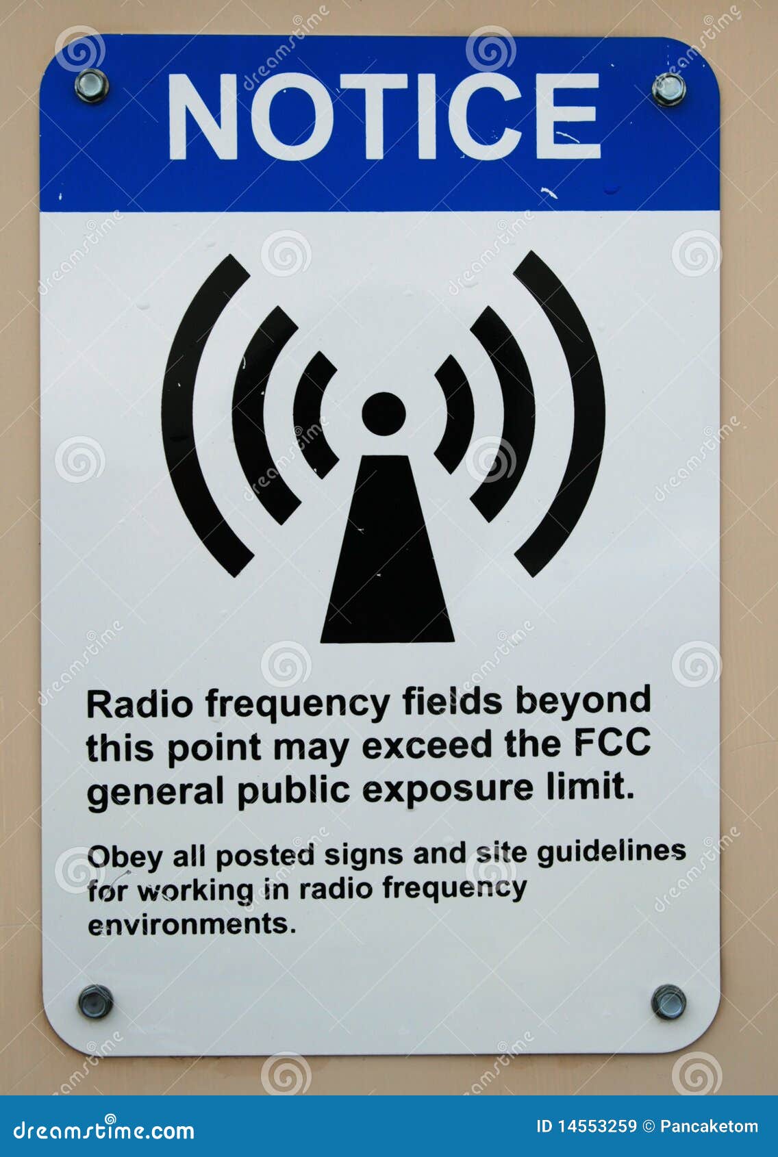 Radio fields warning sign stock image. Image of hazard - 14553259