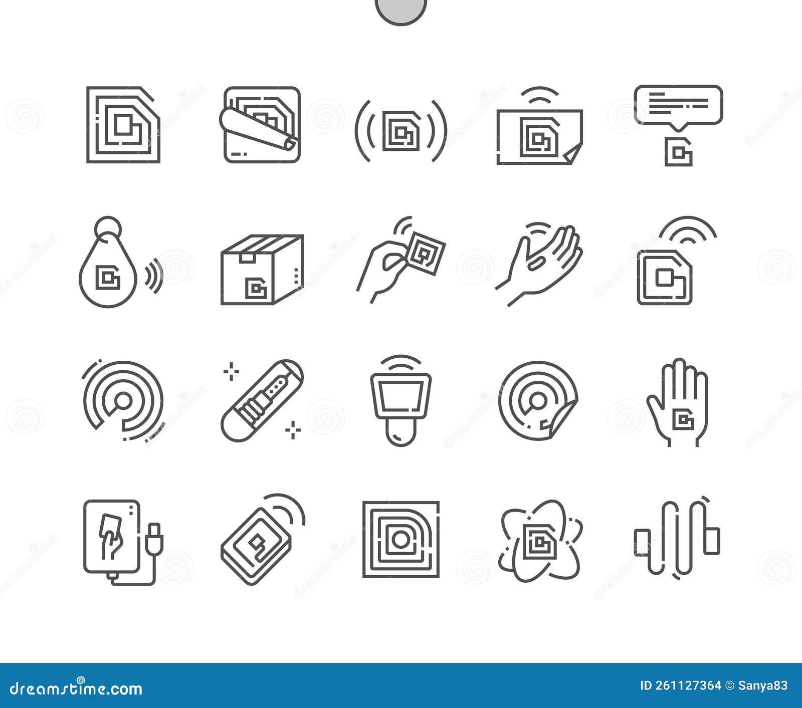 Radio-frequency Identification and RFID Chip. Stock Vector ...