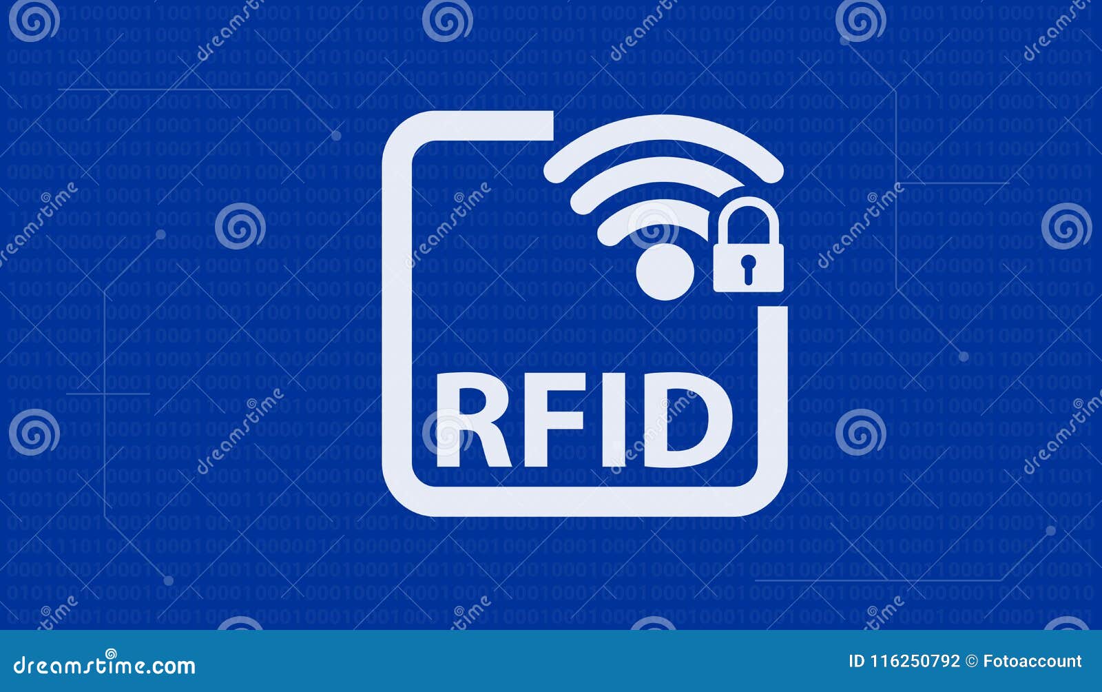 Radio Frequency Identification Rfid Vector Illustration Stock Vector