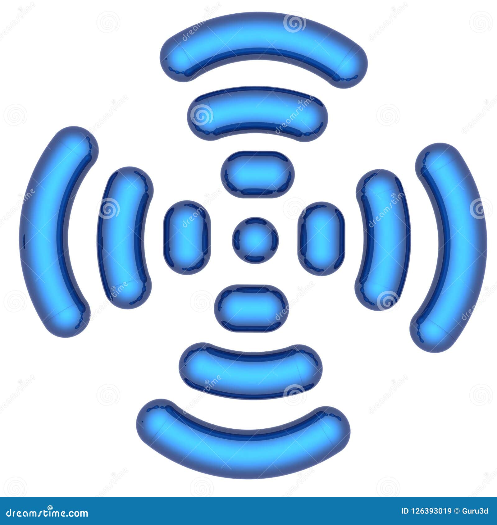 Radio Frequency Identification Symbol Stock Illustration - Illustration ...