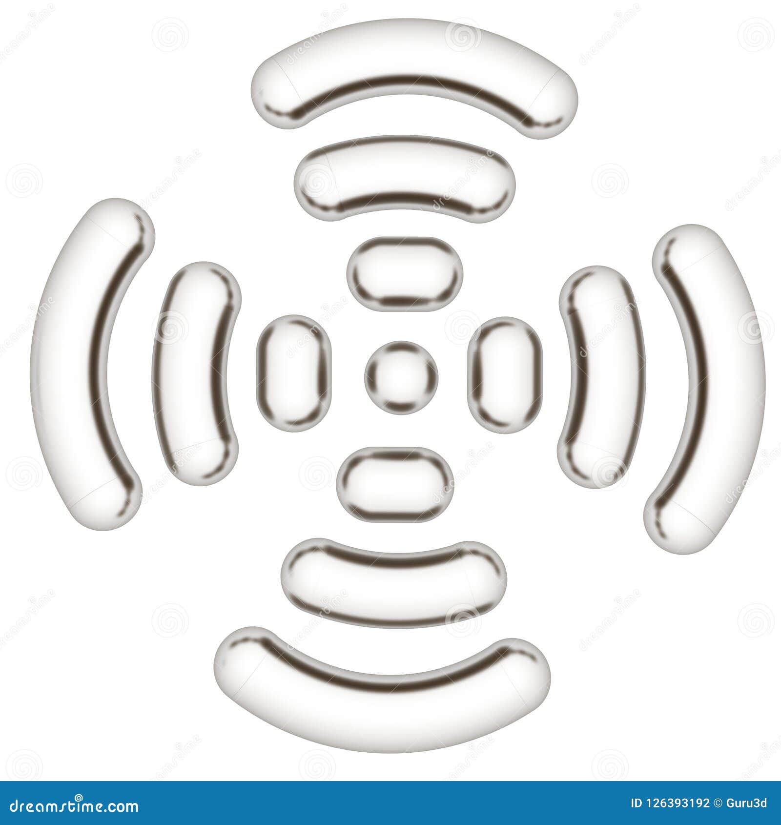 Radio Frequency Identification Symbol Stock Illustration - Illustration ...