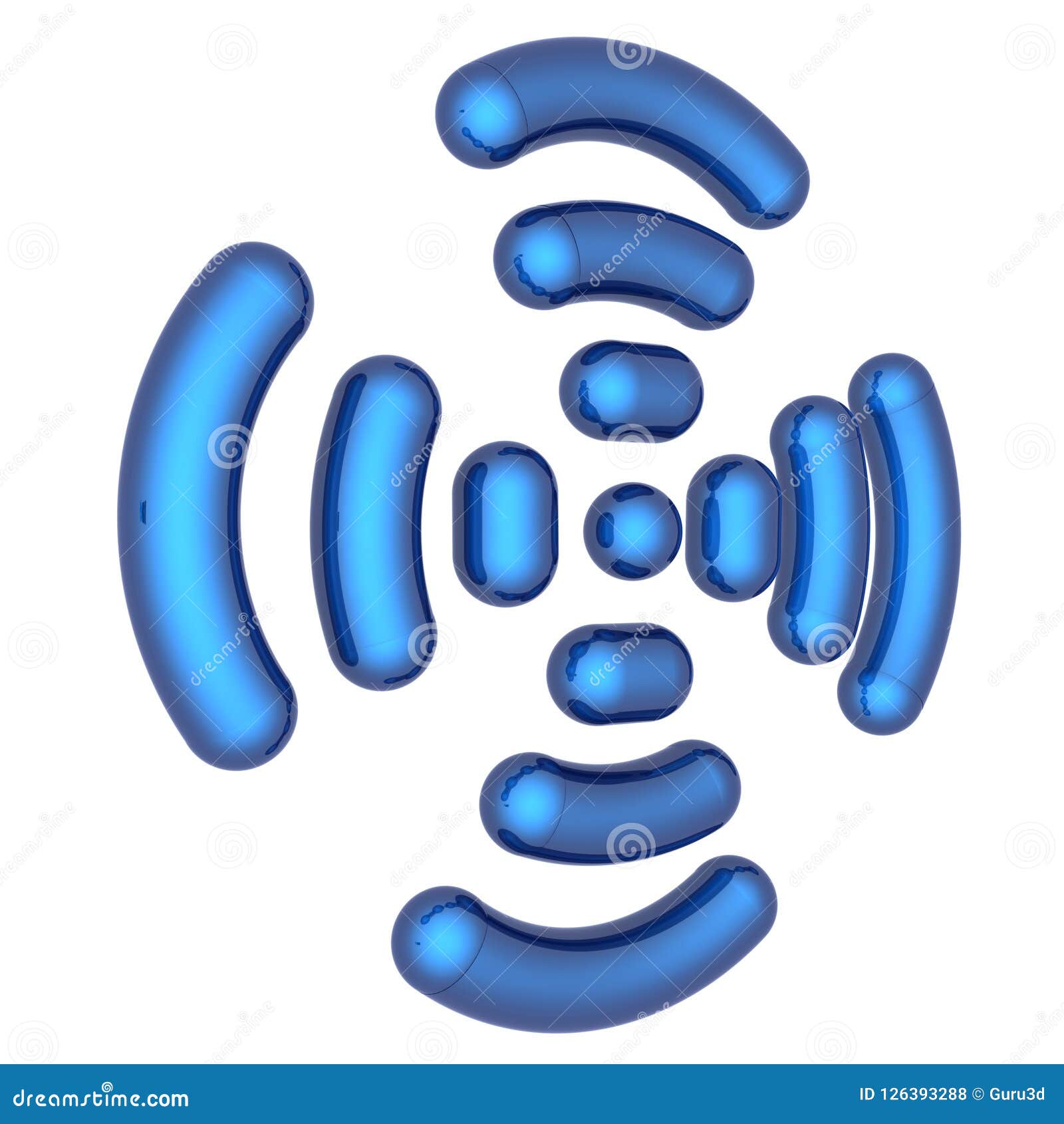 Radio Frequency Identification Symbol Stock Illustration - Illustration ...