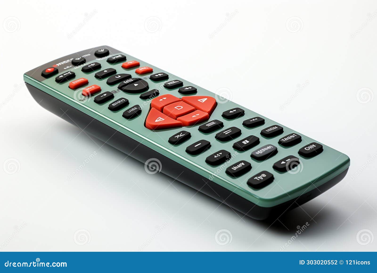 Radio Frequency Remote Control on White Background Stock Illustration ...