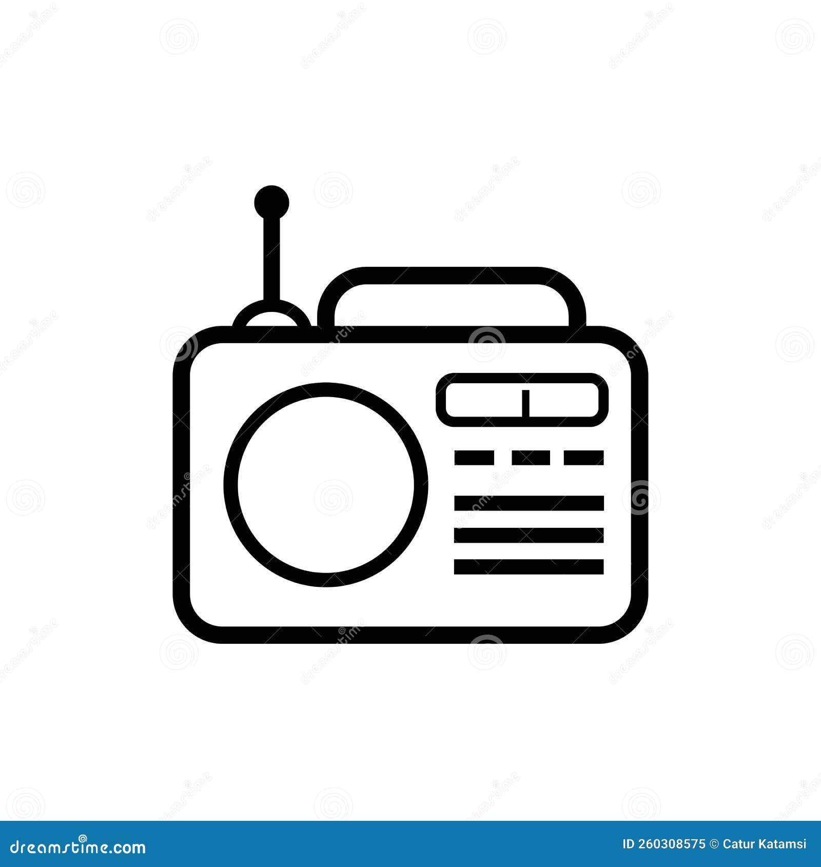 Radio icon logo vector stock illustration. Illustration of design ...