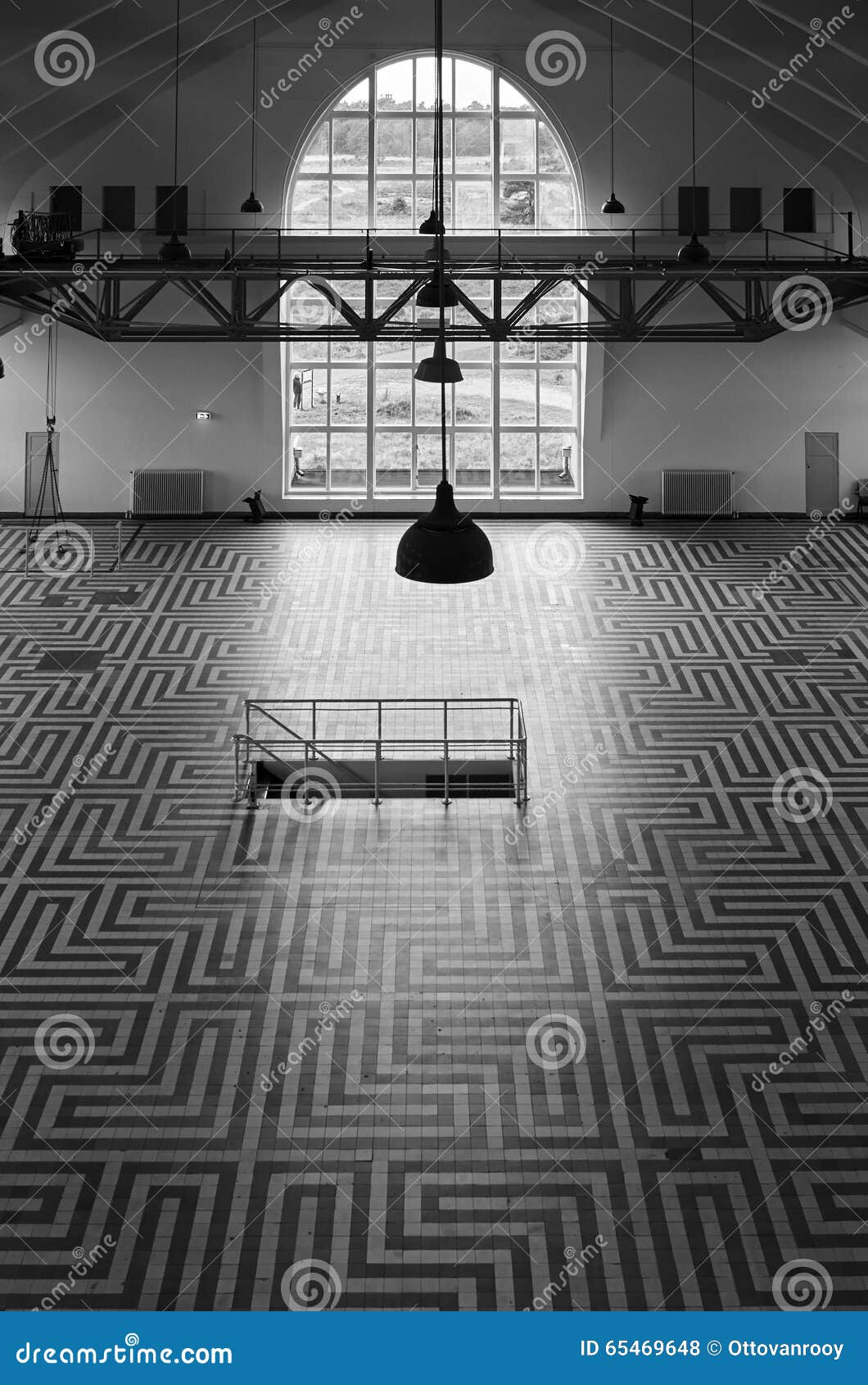 Radio Kootwijk Transmitter Building Interior Stock Photo - Image of ...