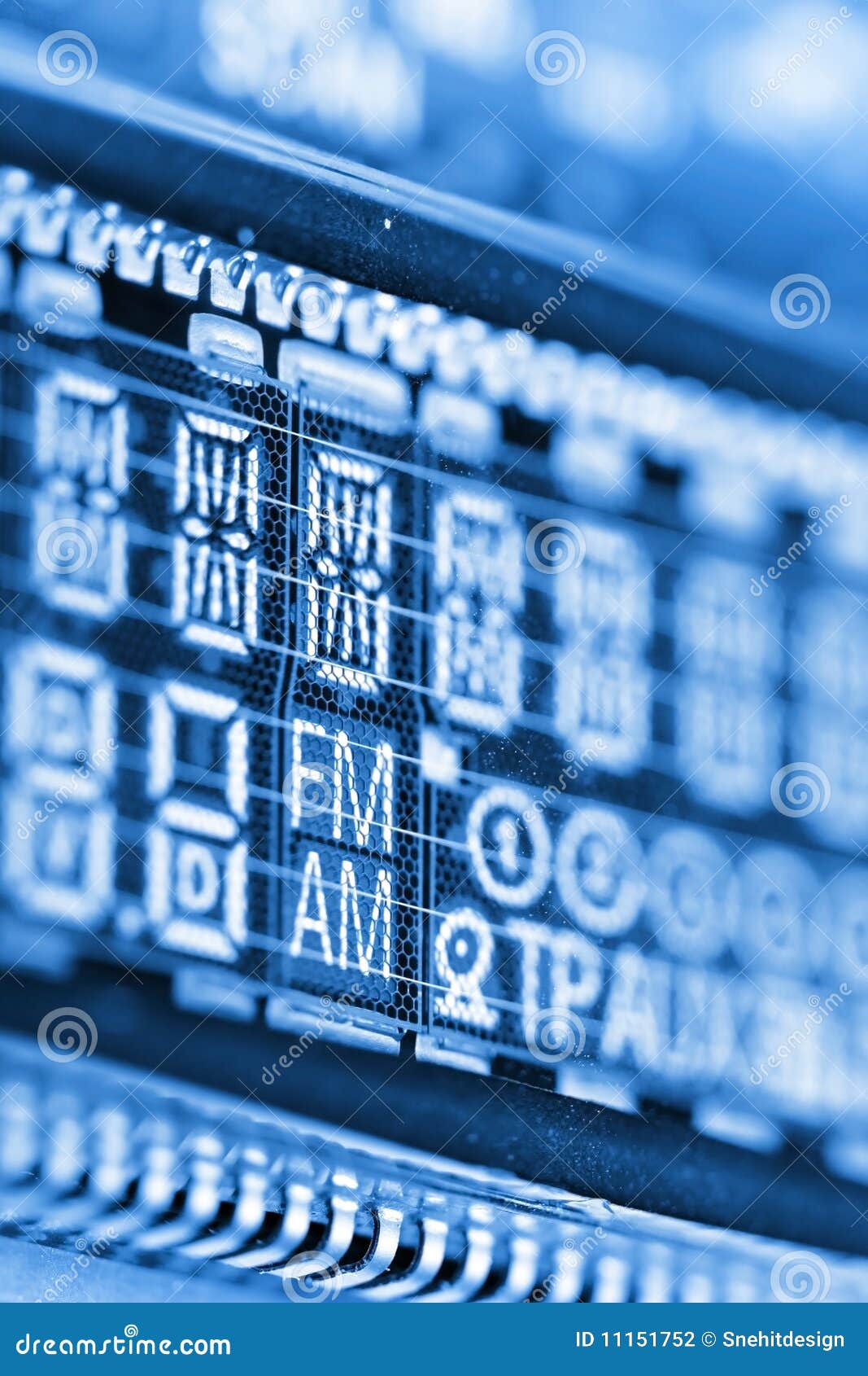 Radio LCD stock photo. Image of closeup, glow, music - 11151752