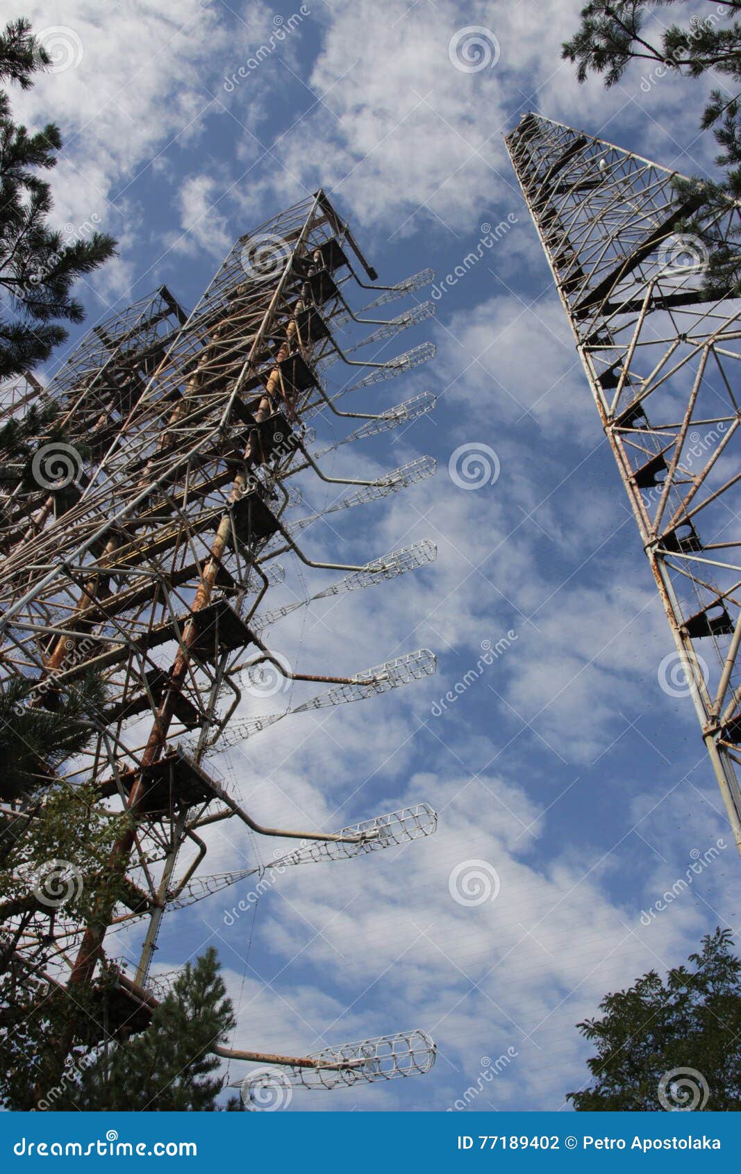 Radio Location Station "Duga", Chornobyl Zone Stock Photo - Image of ...