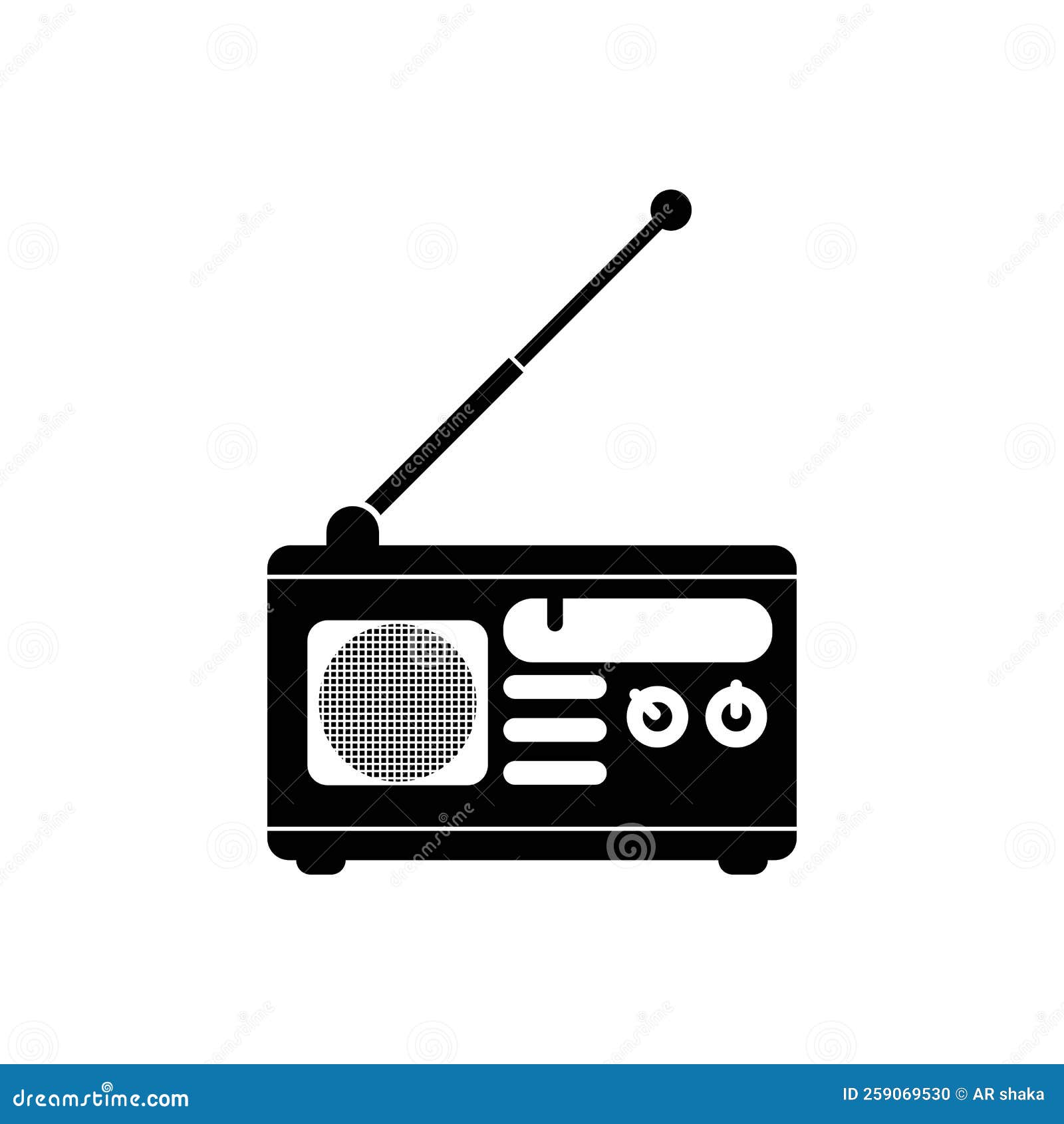 Radio Logo Template Vector Icon Illustration Stock Vector ...