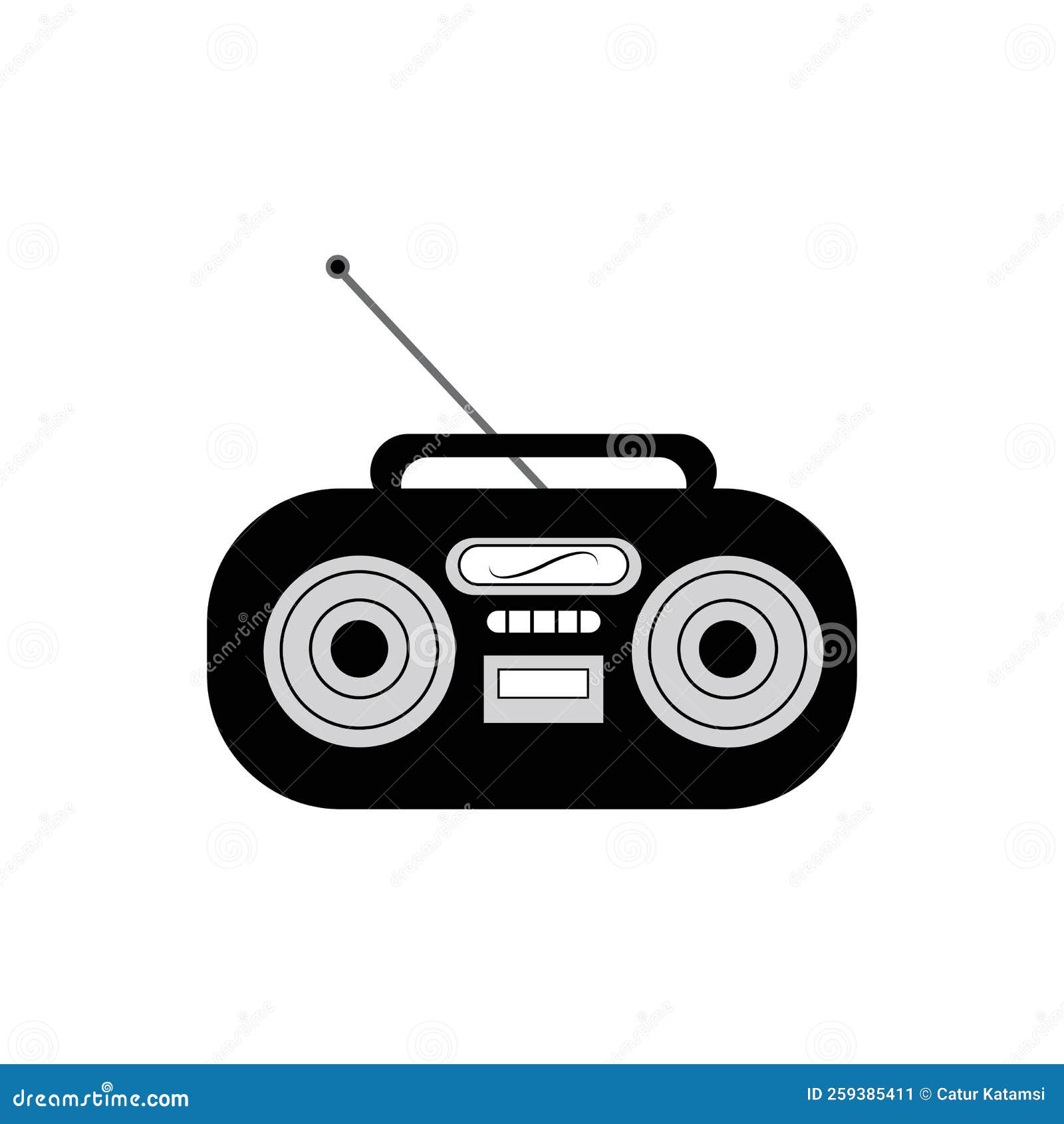 Radio logo vector template stock illustration. Illustration of station ...