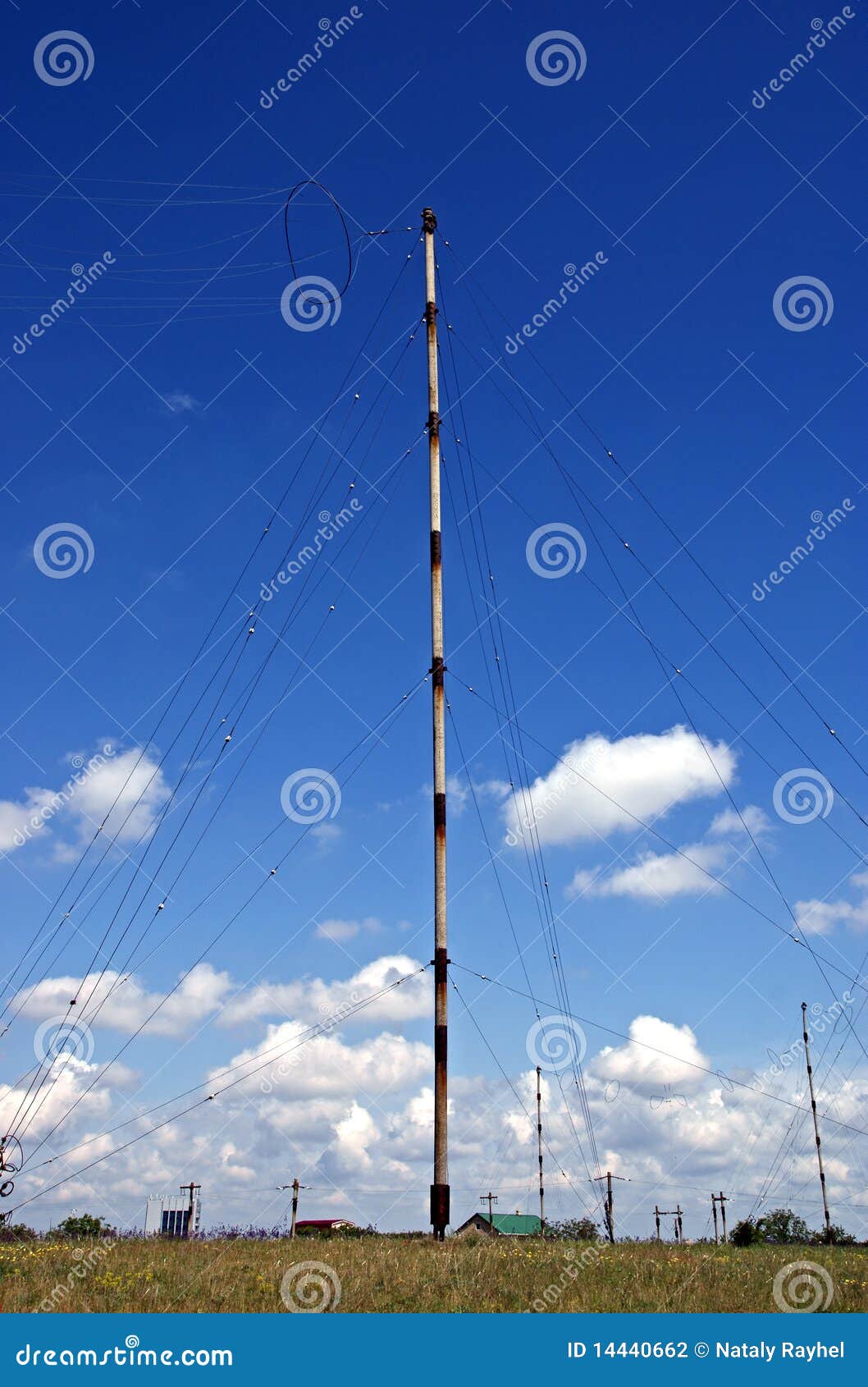Radio mast stock photo. Image of receive, information - 14440662