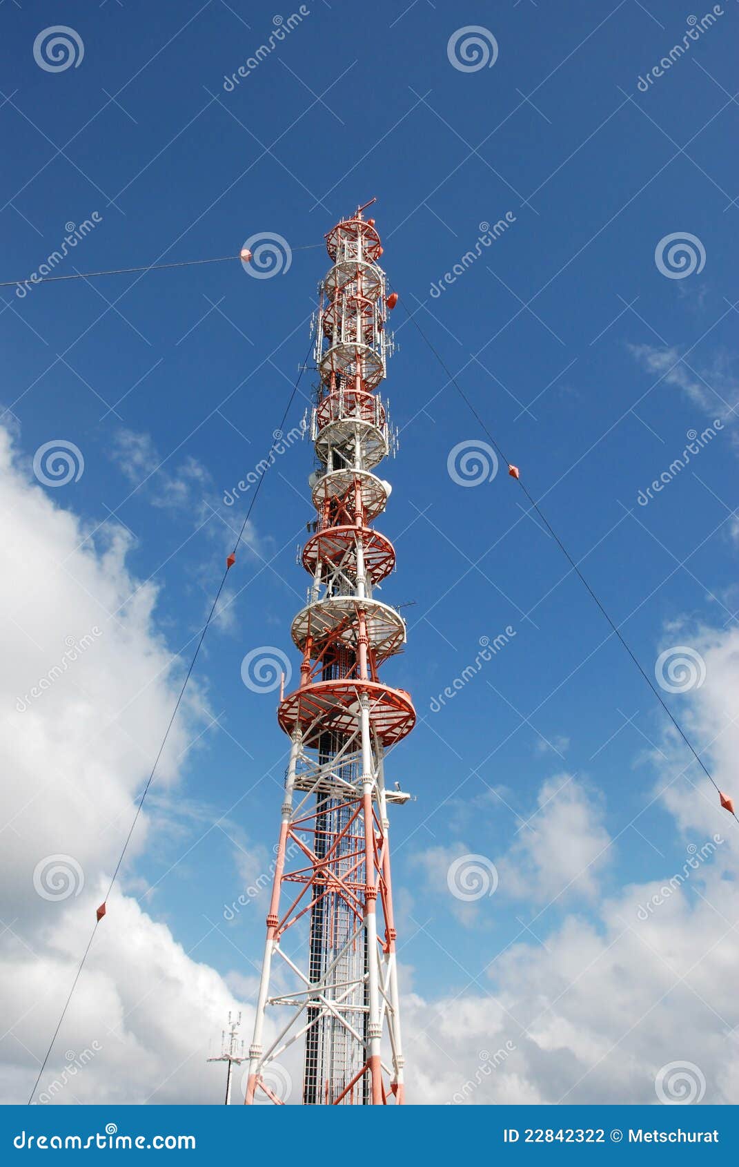 Radio mast stock photo. Image of telecommunications, transmitter - 22842322