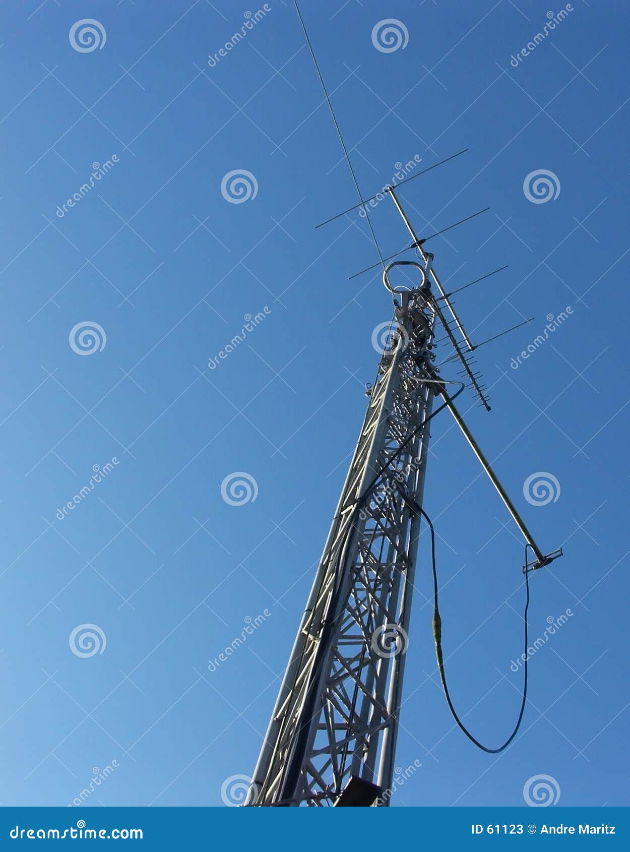 Radio mast stock image. Image of wireless, network, signal - 61123