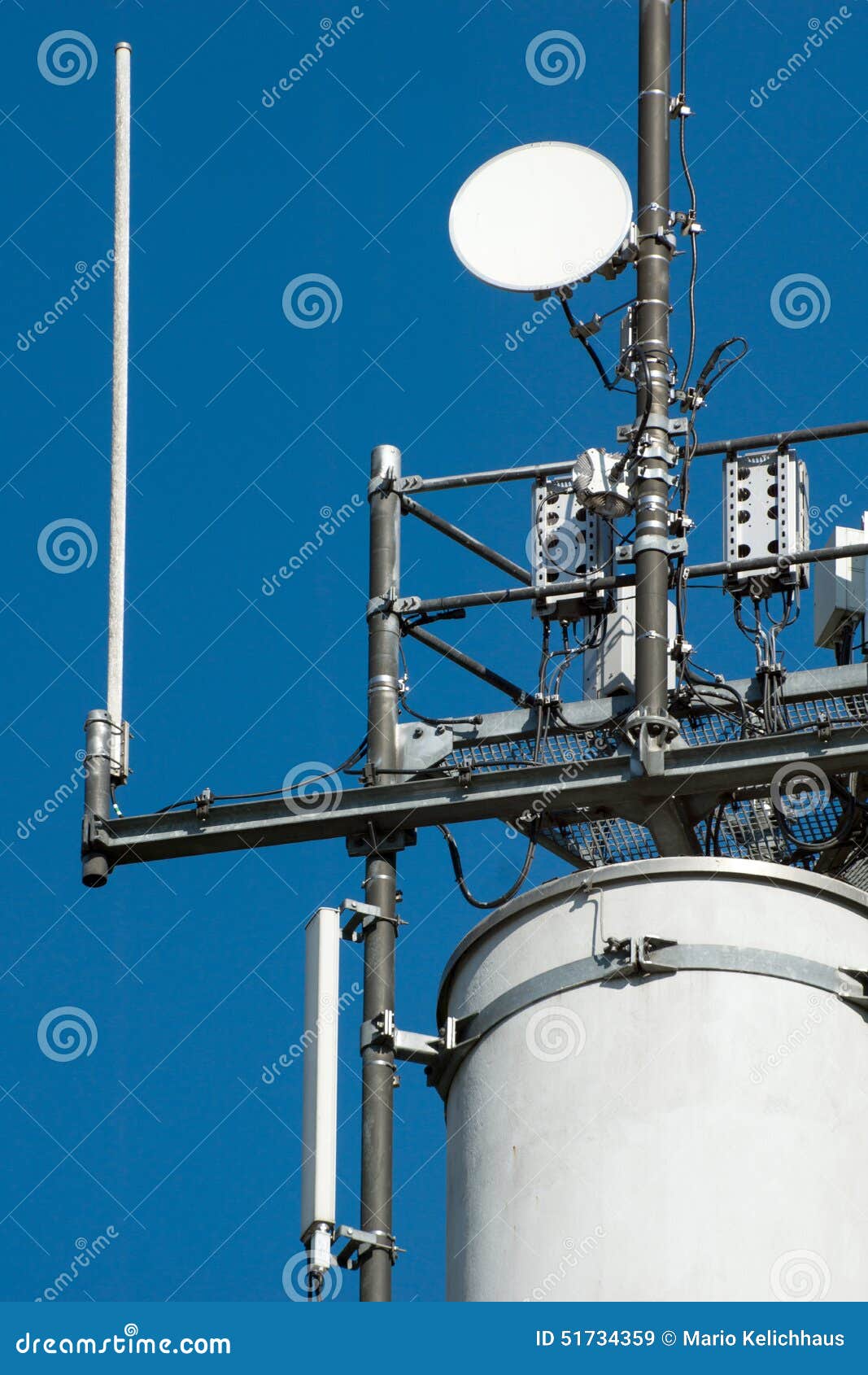 Radio mast stock image. Image of radiation, antenna, data - 51734359