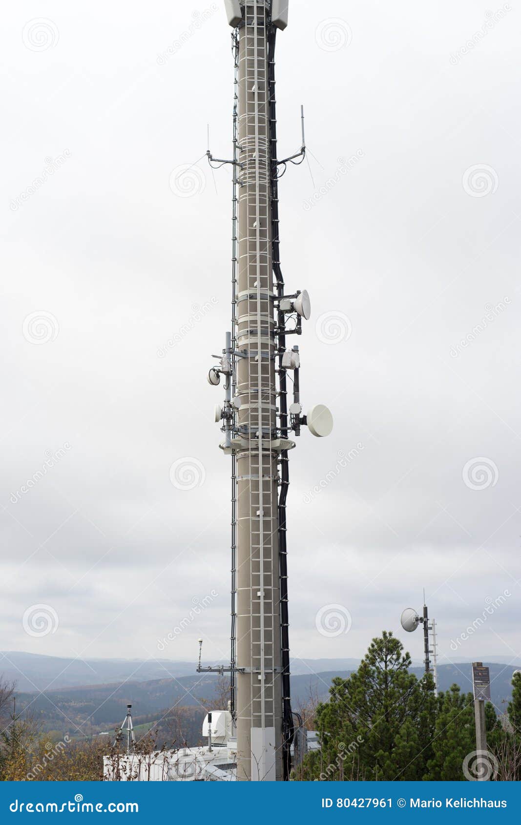 Radio mast stock image. Image of data, communications - 80427961