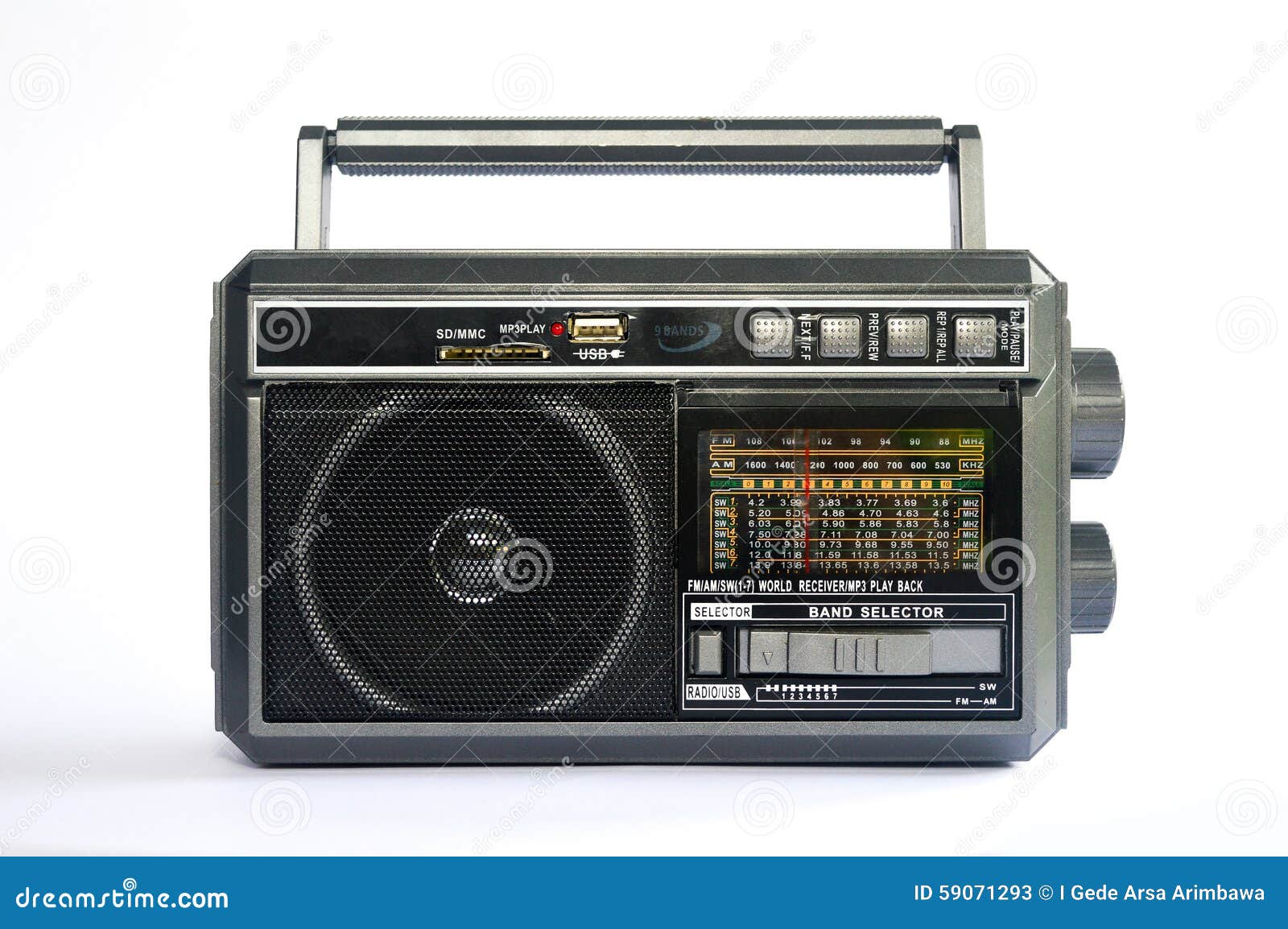 Radio stock image. Image of buttons, antique, cassette - 59071293
