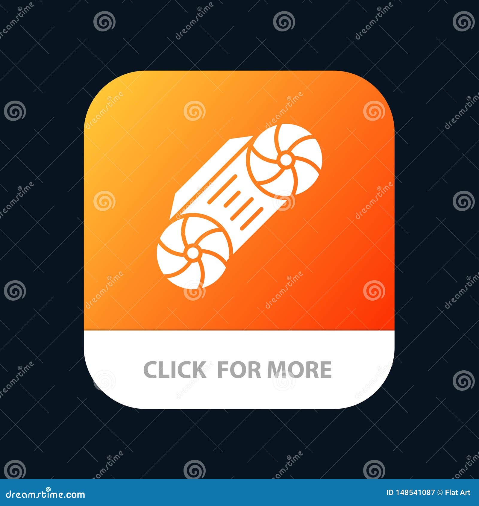 Radio, Music, Technology Mobile App Button. Android and IOS Glyph ...