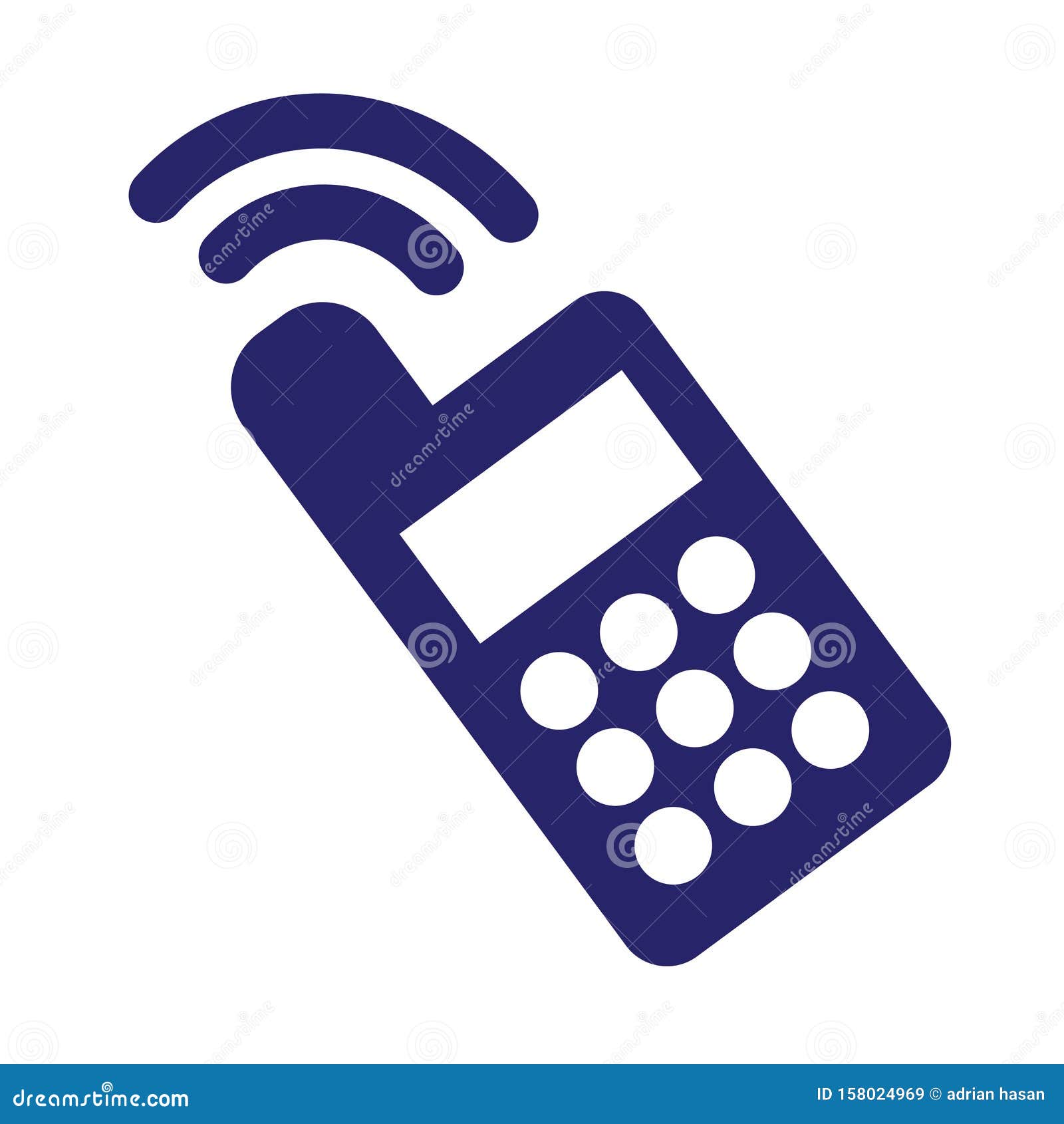 Radio Phone Simpel Logo Icon Vector Ilustration Stock Vector ...