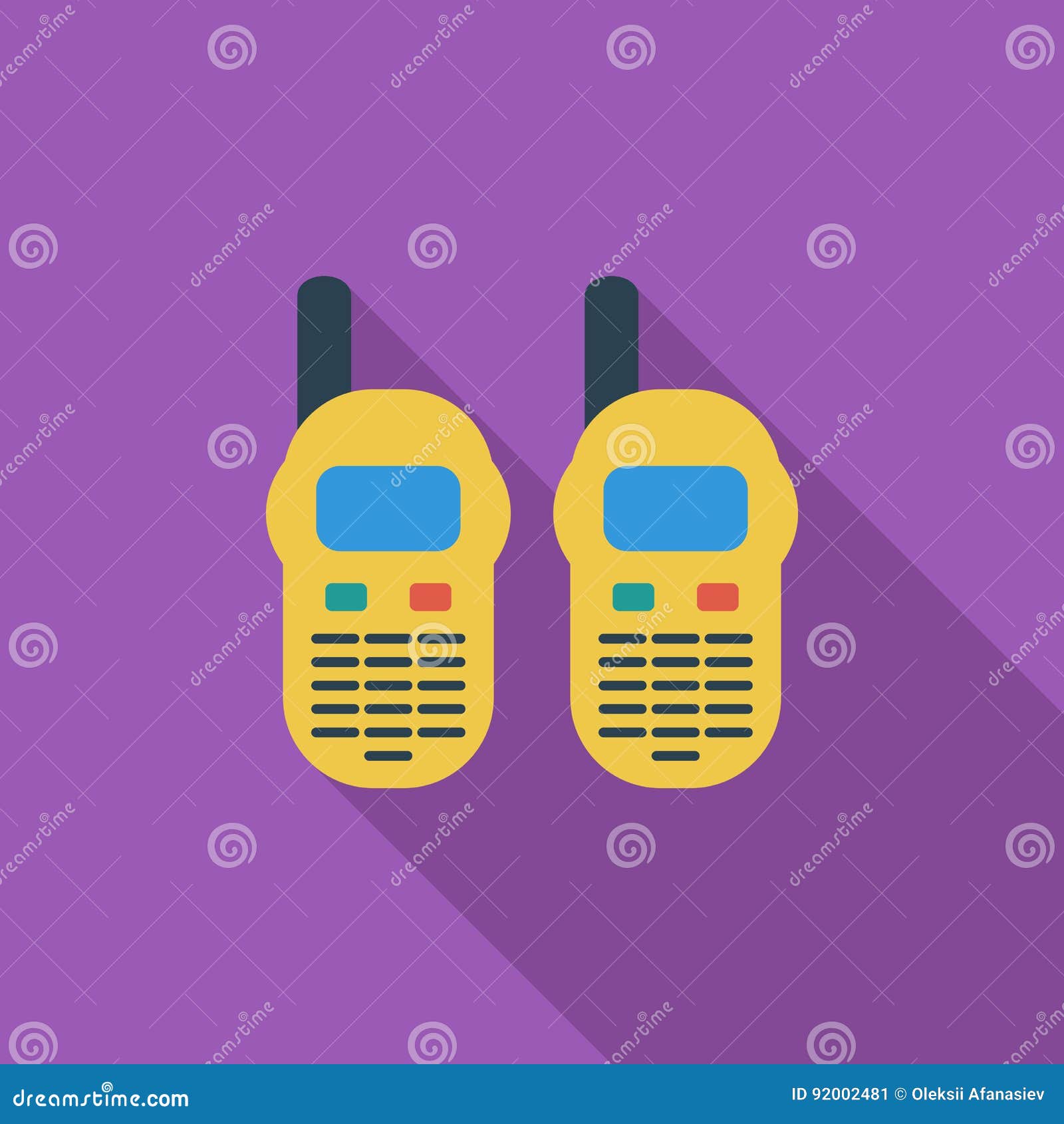 Radio portative illustration de vecteur. Illustration du électronique ...