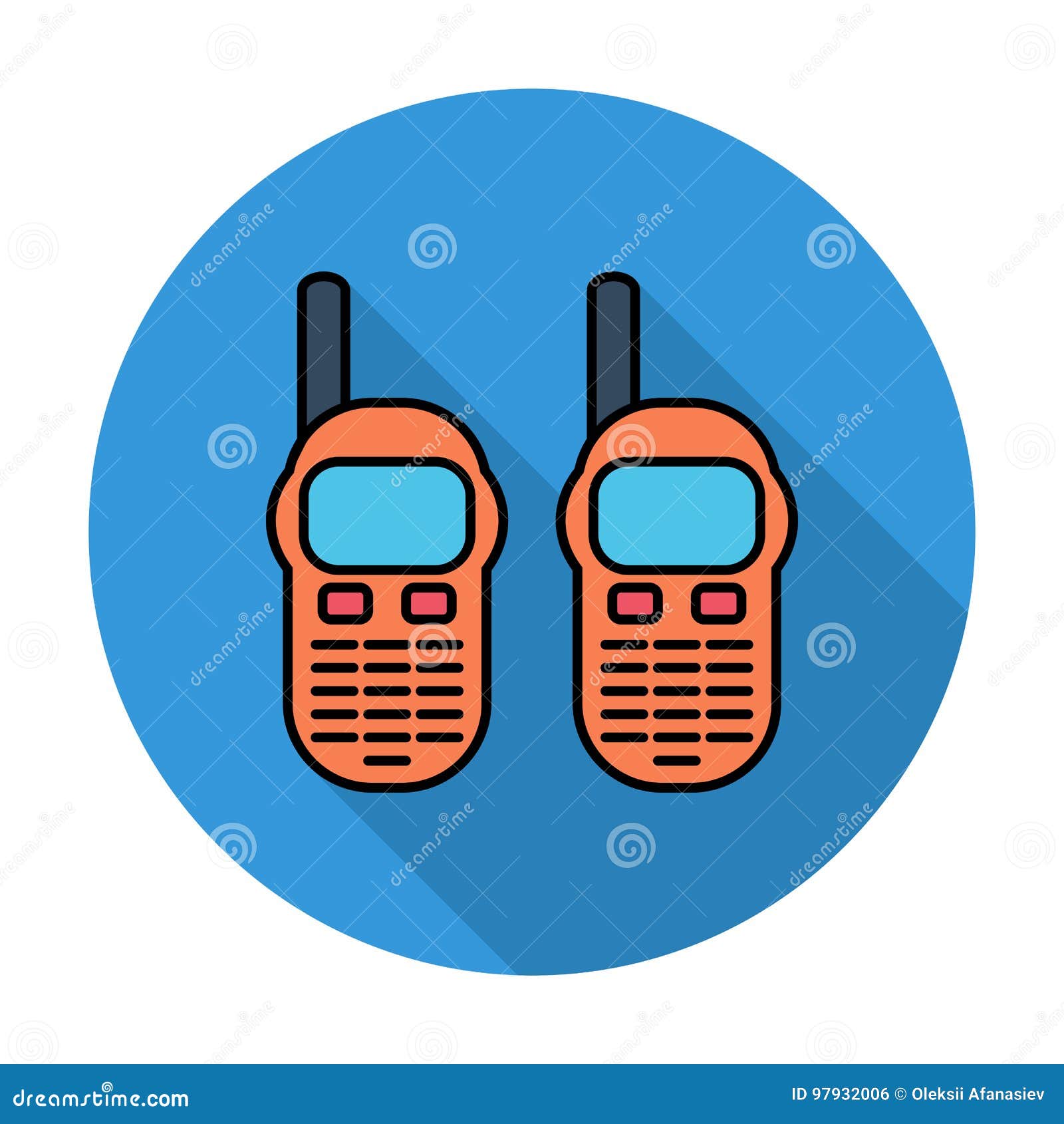 Radio portative illustration de vecteur. Illustration du connexion ...