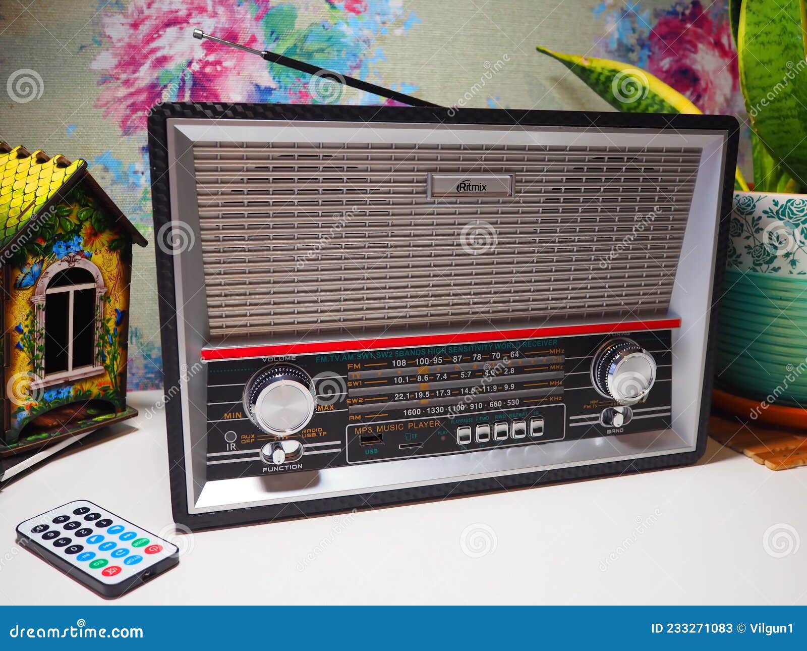 A Radio Receiver for Receiving Radio Stations. a Radio Receiver in the ...