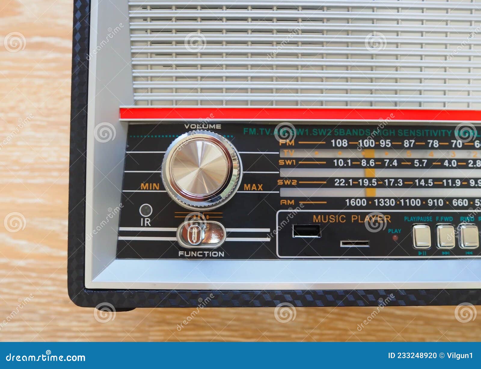 A Radio Receiver for Receiving Radio Stations. a Radio Receiver in the ...