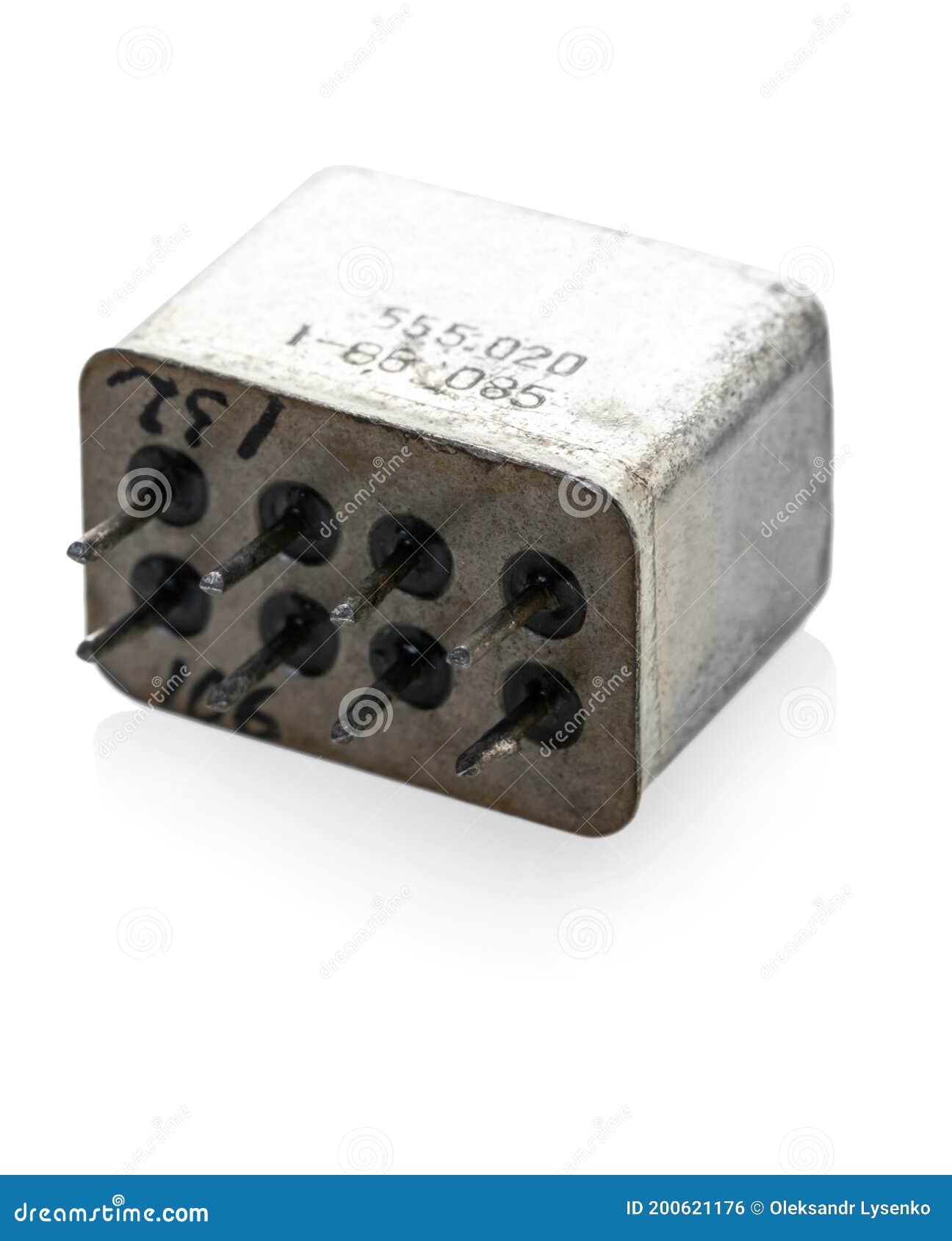 Radio Relay Component Closeup Stock Photo - Image of chip, card: 200621176