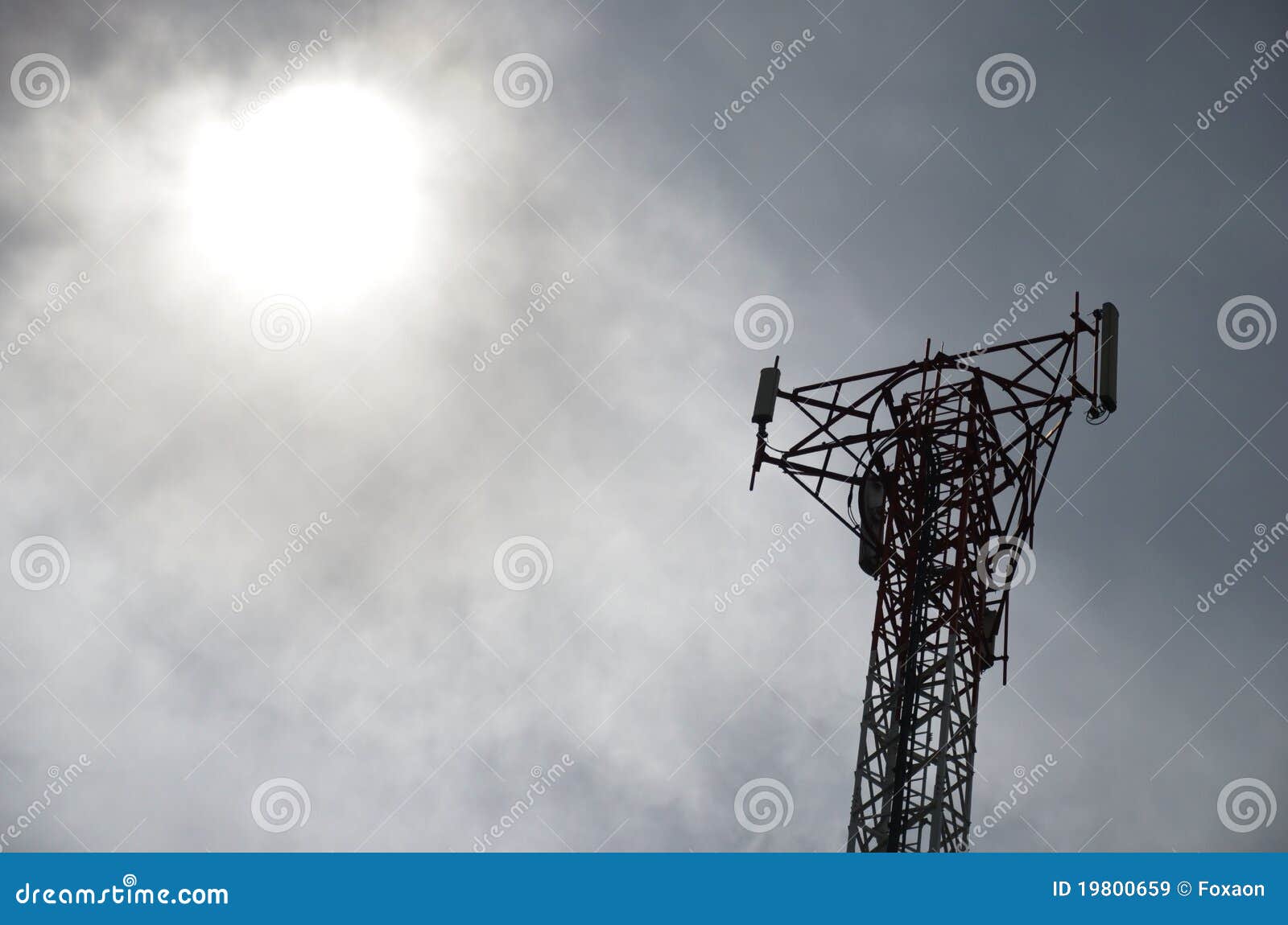 Radio Relay Link, Mobile Base Station Stock Image - Image of antenna ...