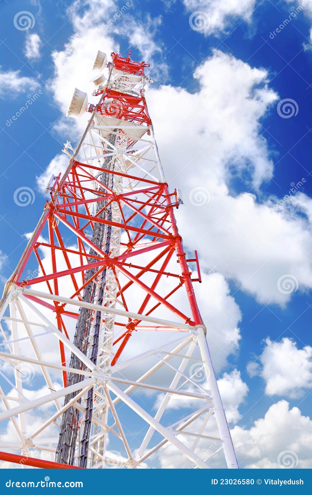 Radio Relay Link, Mobile Base Station. Stock Photo - Image of base ...