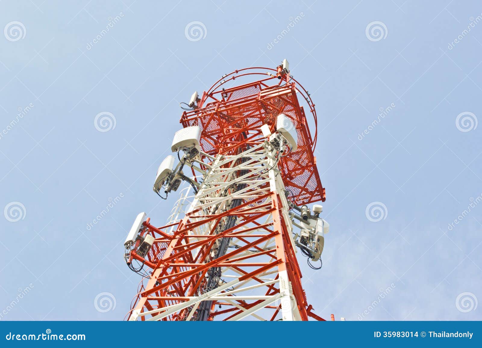 Radio Relay Link, Mobile Base Station. Stock Photo - Image of broadcast ...
