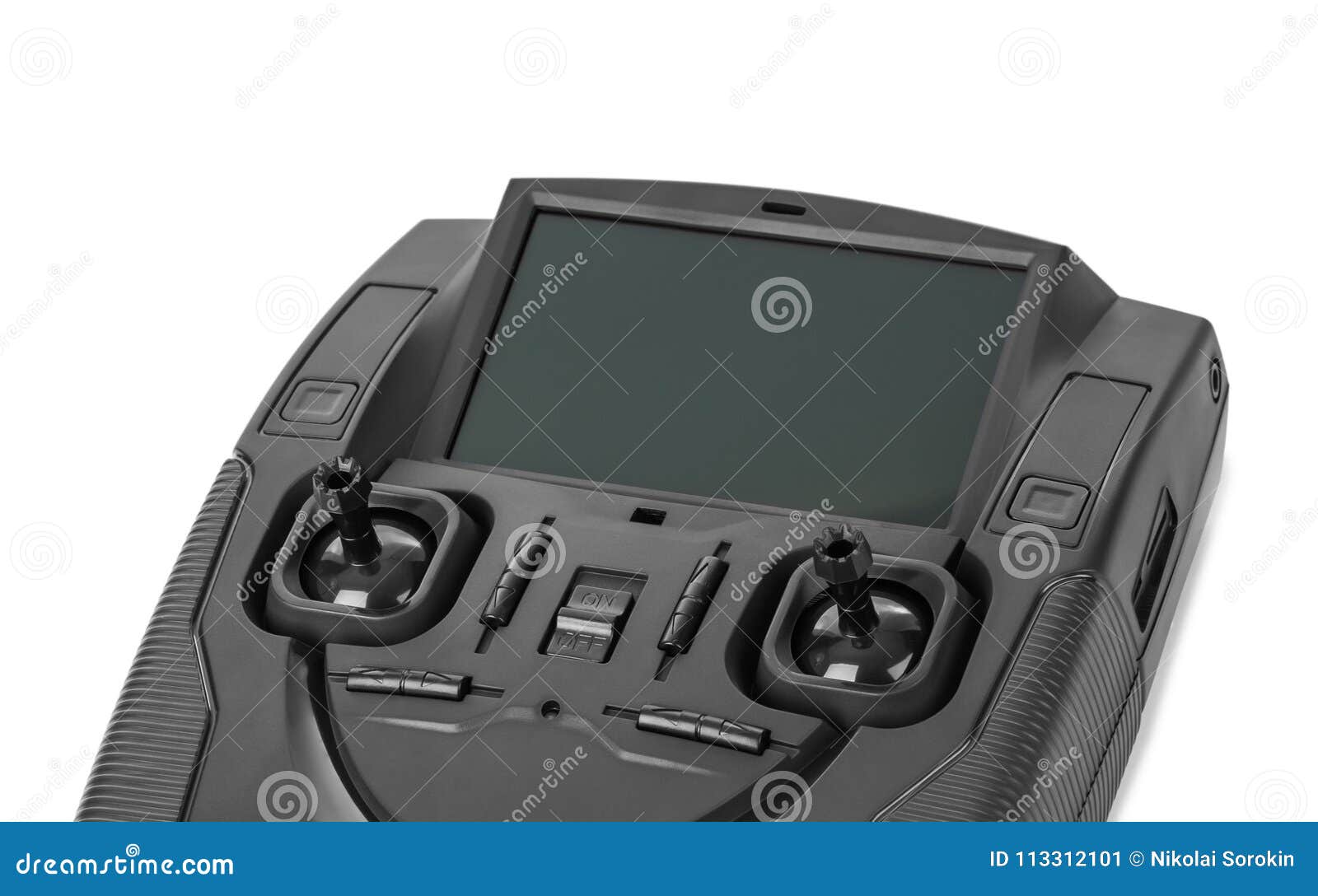 Control The Drone On The Virtual Panel. Stock Image | CartoonDealer.com ...