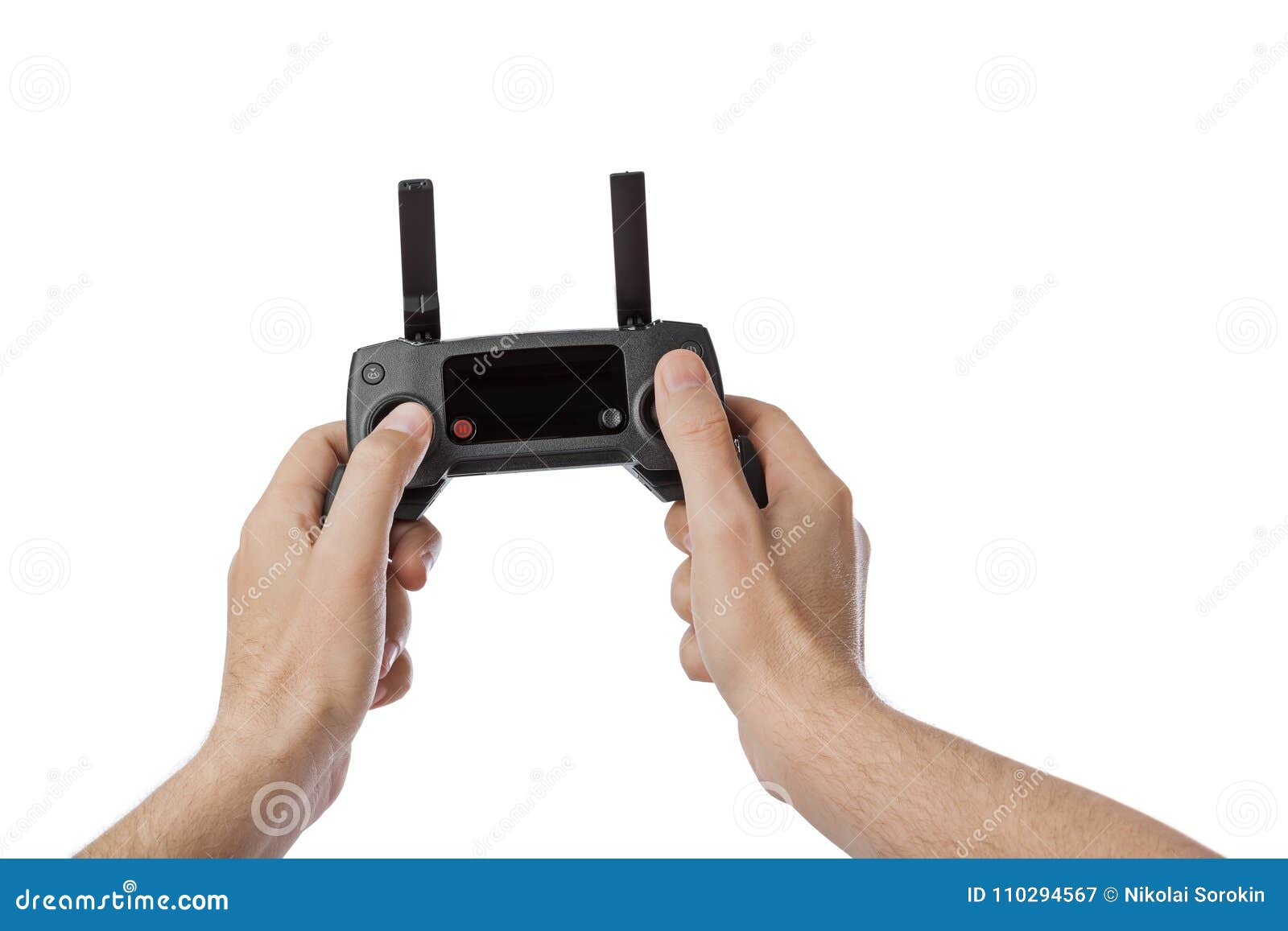 Radio Remote Control in Hands Stock Image - Image of background ...