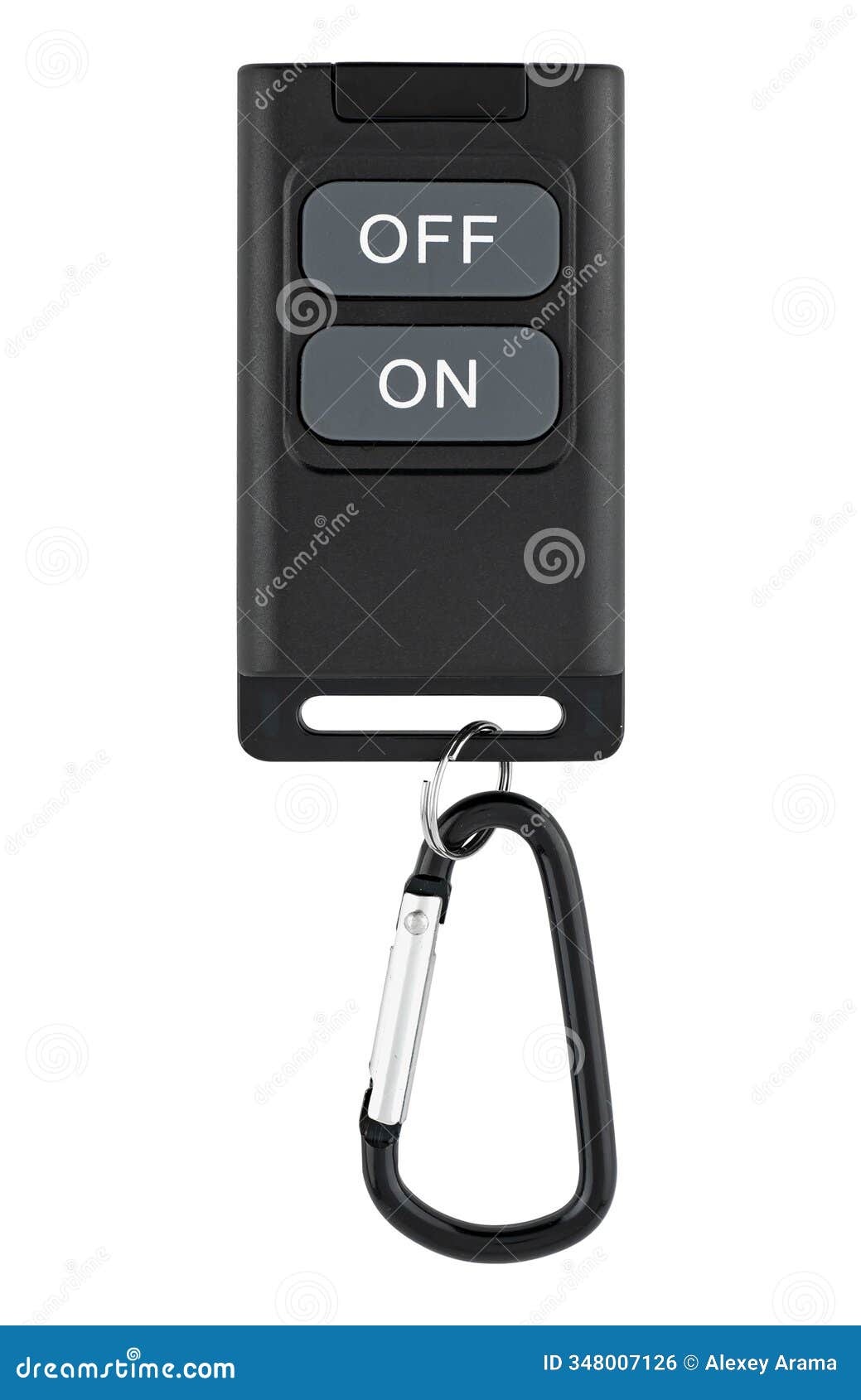 Radio Remote Control, Turn on Turn Off, on White Background in ...