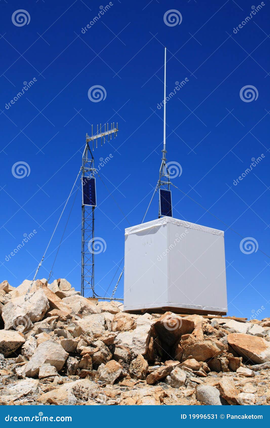 Radio repeater station stock image. Image of repeater - 19996531