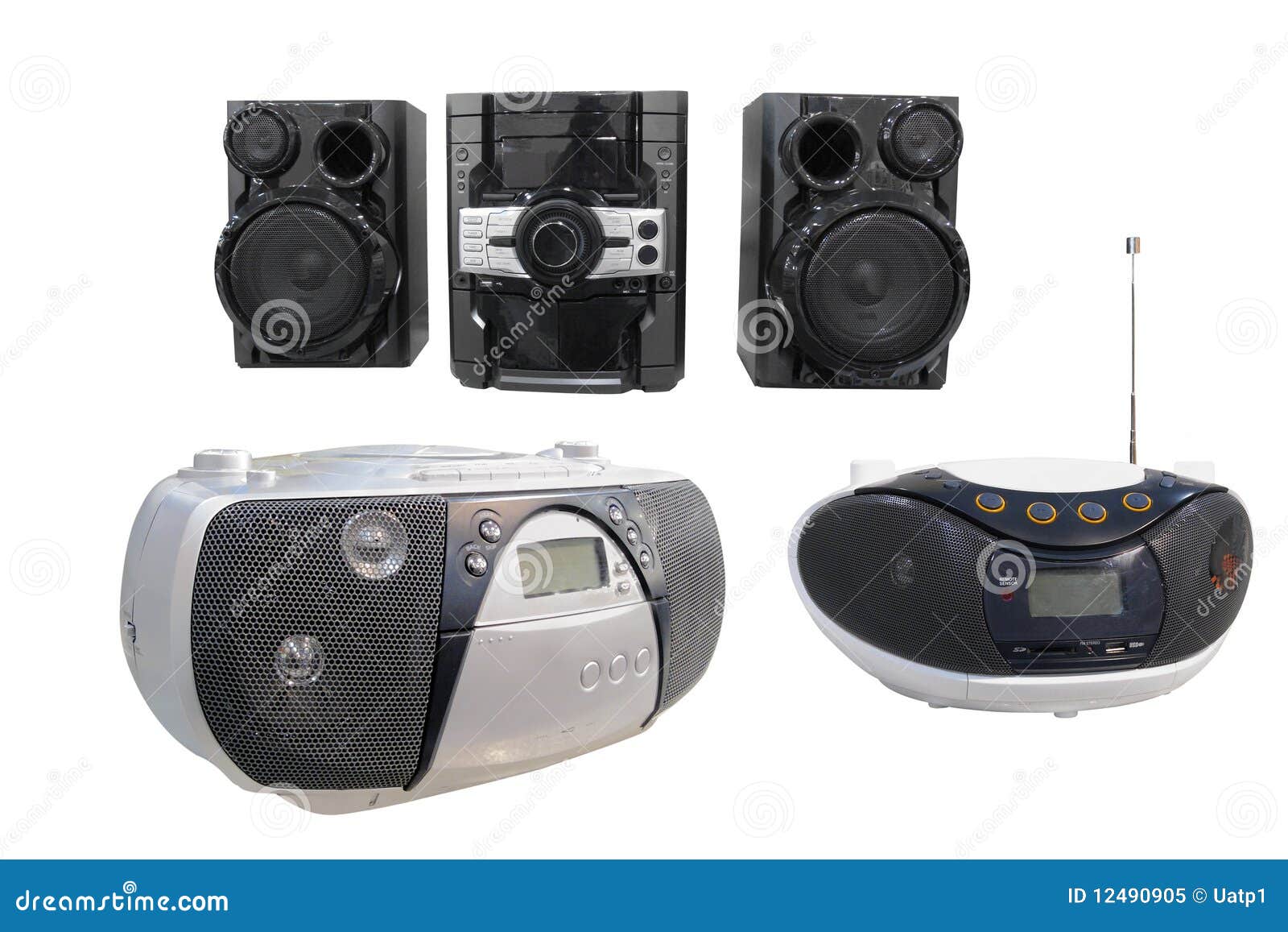 Radio sets stock image. Image of music, knob, sound, wave - 12490905