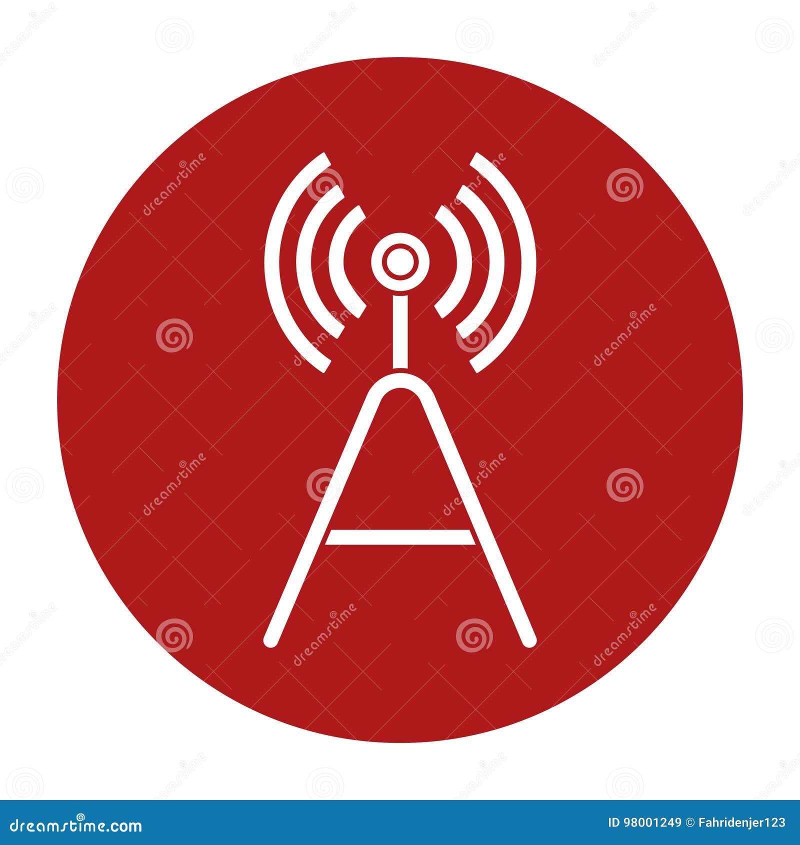 Radio signal icon stock illustration. Illustration of circle - 98001249
