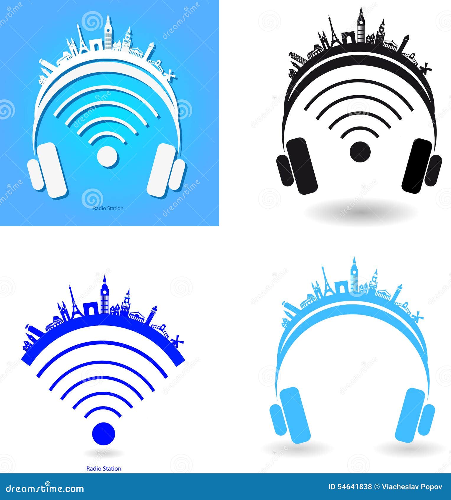 Radio station stock illustration. Illustration of globe - 54641838