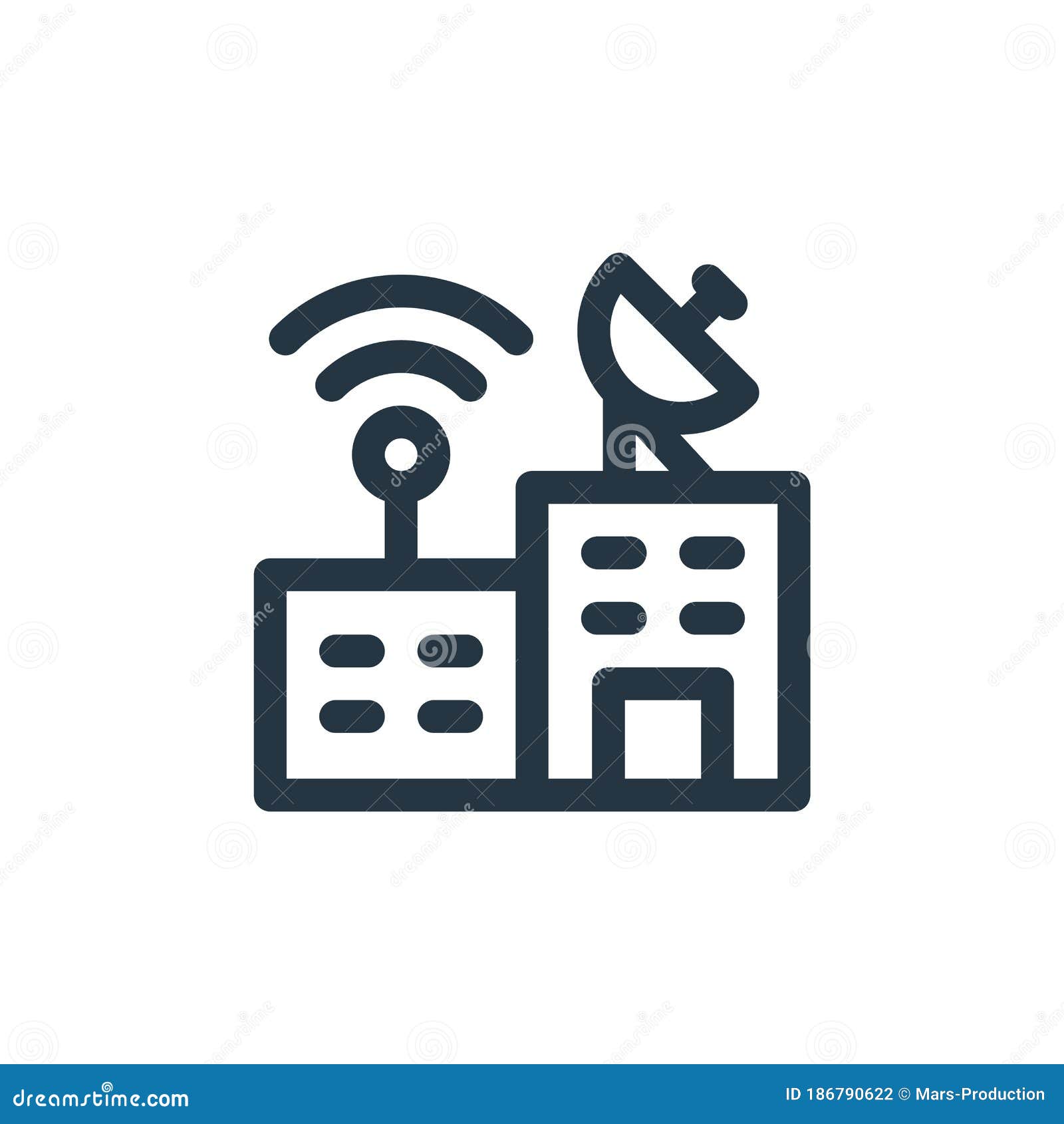Radio Station Vector Icon. Radio Station Editable Stroke Stock Vector ... Radio Station Vector Icon. Radio Station Editable Stroke Stock Vector ...