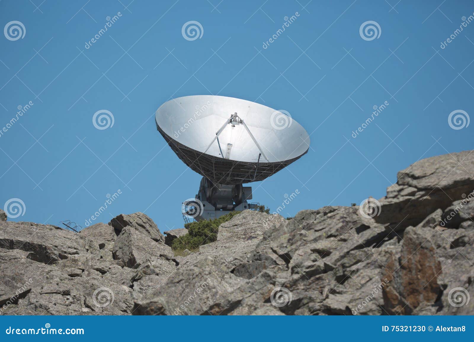 Radio Telescope Dish Astronomy Antenna Stock Photo - Image of color ...