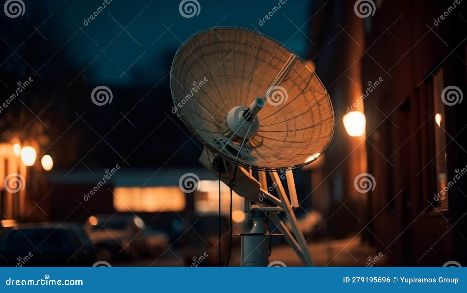 The Radio Telescope Sends Information from the Galaxy Using Radio Waves ...