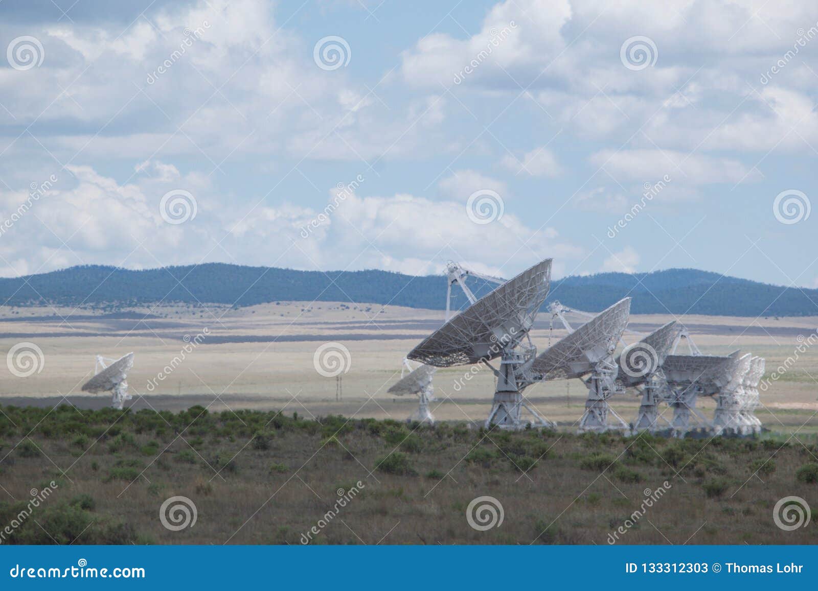 Very Large Array Antennas in New Mexico Stock Image - Image of science ...